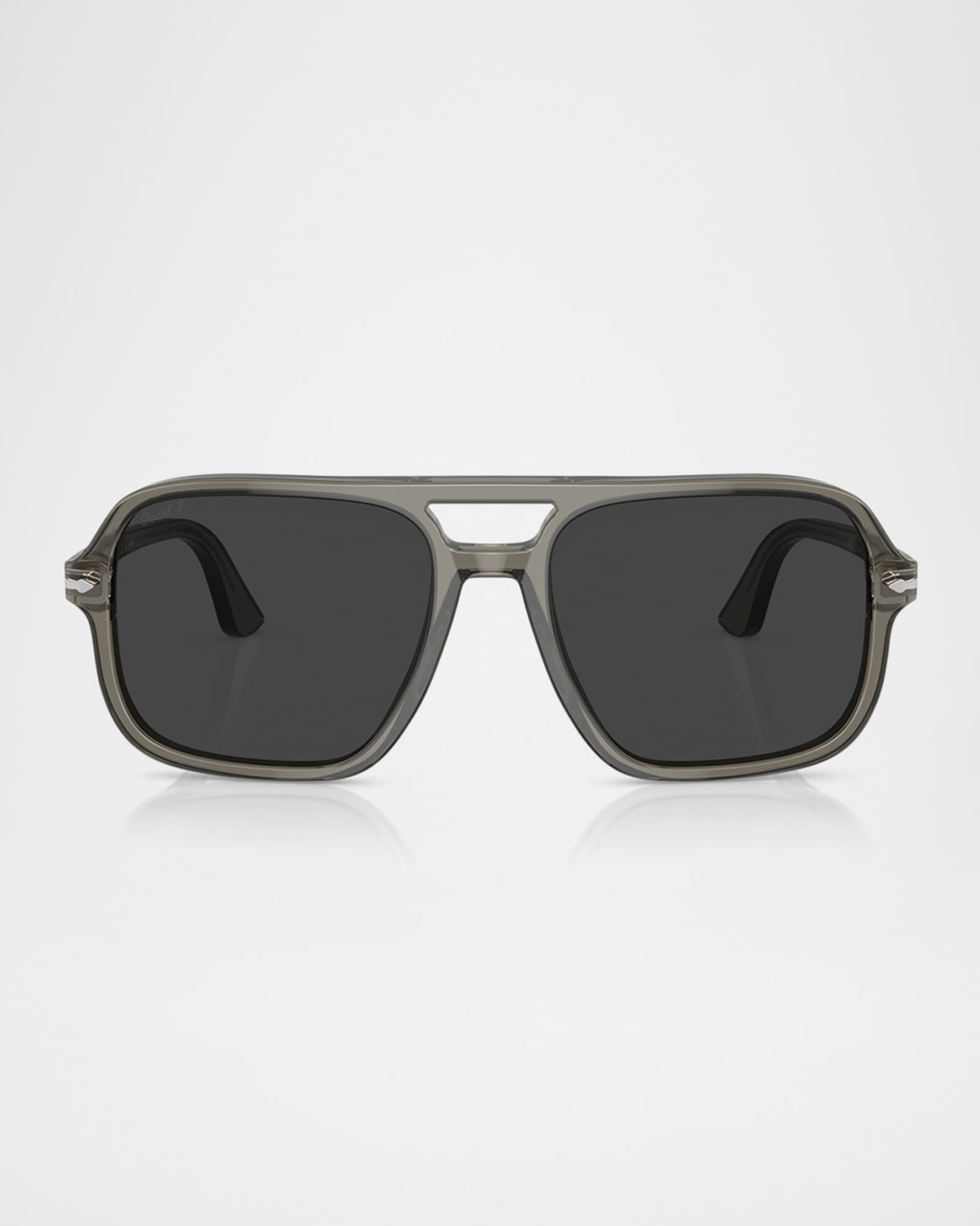Persol Men's Double-Bridge Acetate Aviator Sunglasses | Neiman Marcus