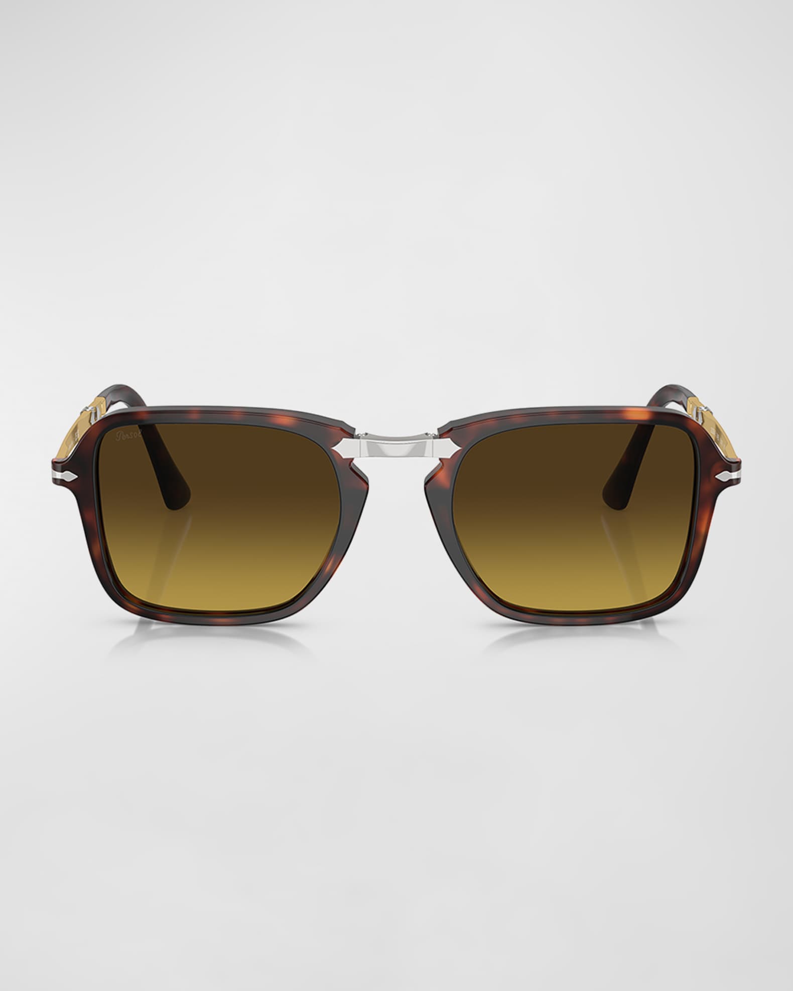 Persol Men's Foldable Acetate Rectangle Sunglasses | Neiman Marcus