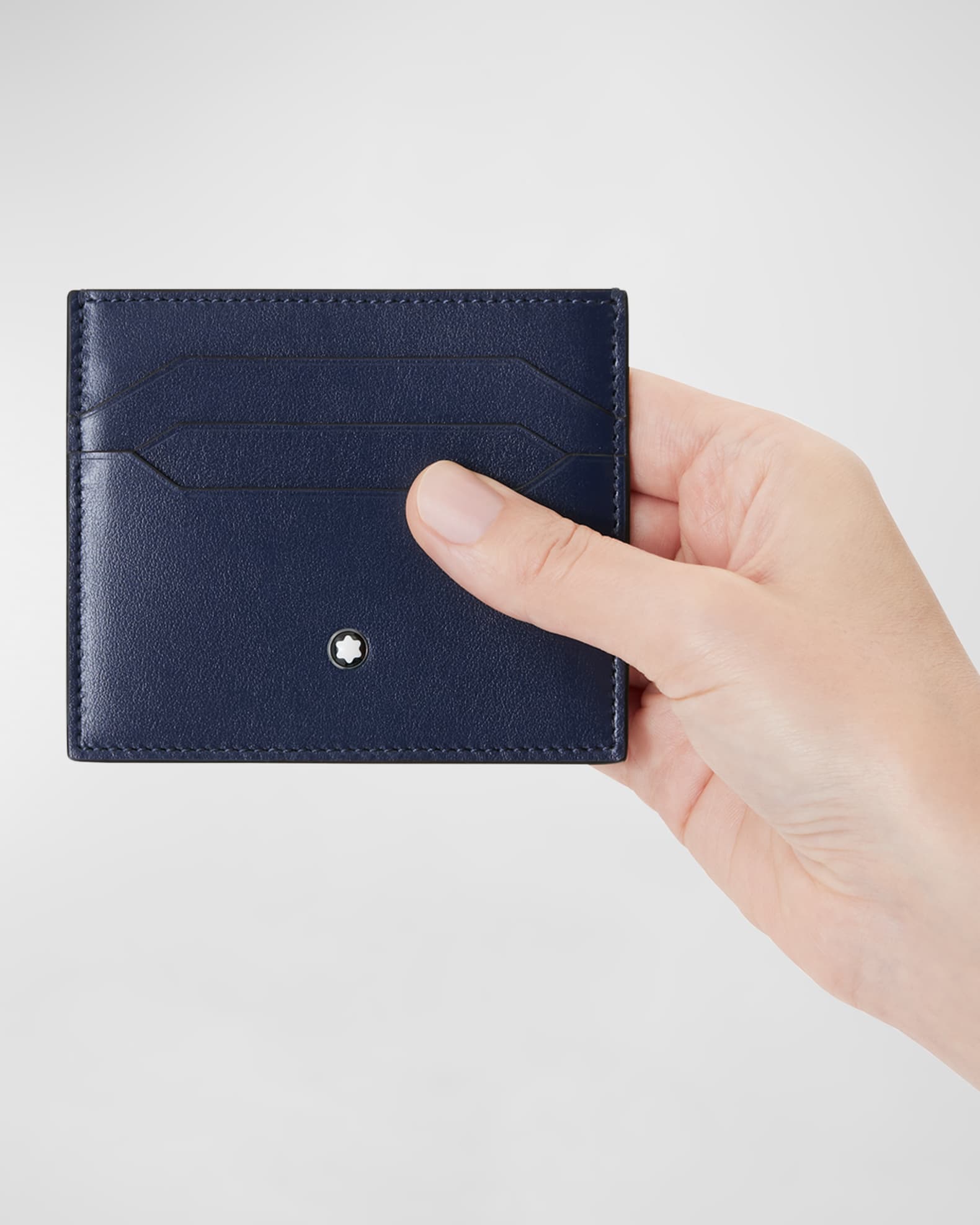 Montblanc Men's Meisterstuck Calfskin Card Holder | Neiman Marcus