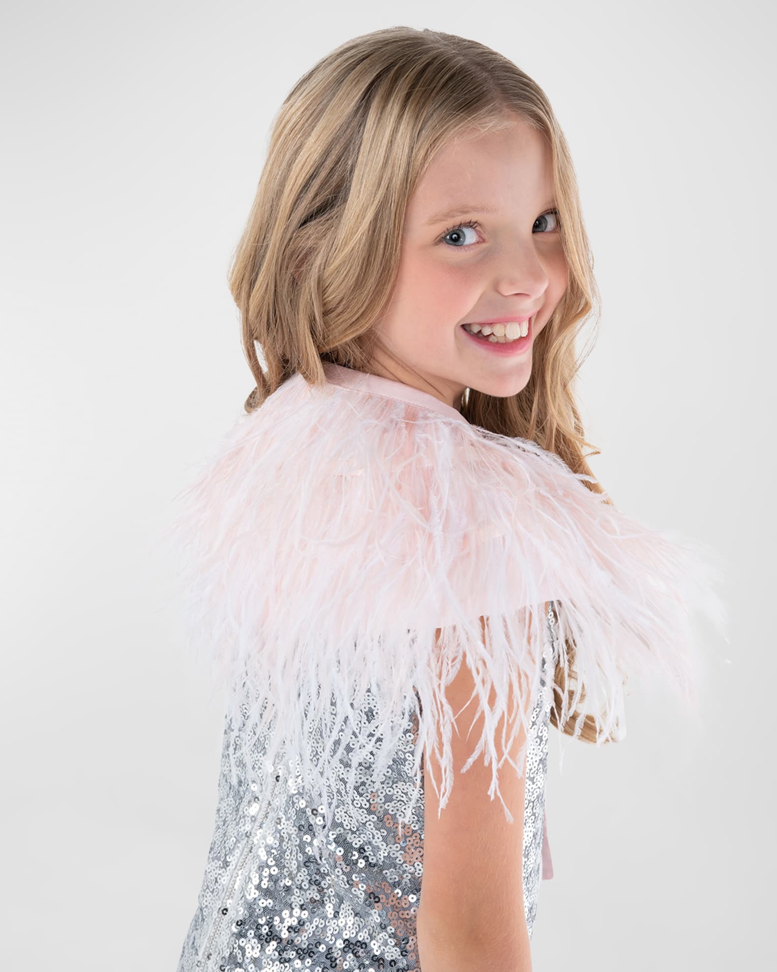 Zoe Girl's Barry Mini Cape, Size S-L | Neiman Marcus