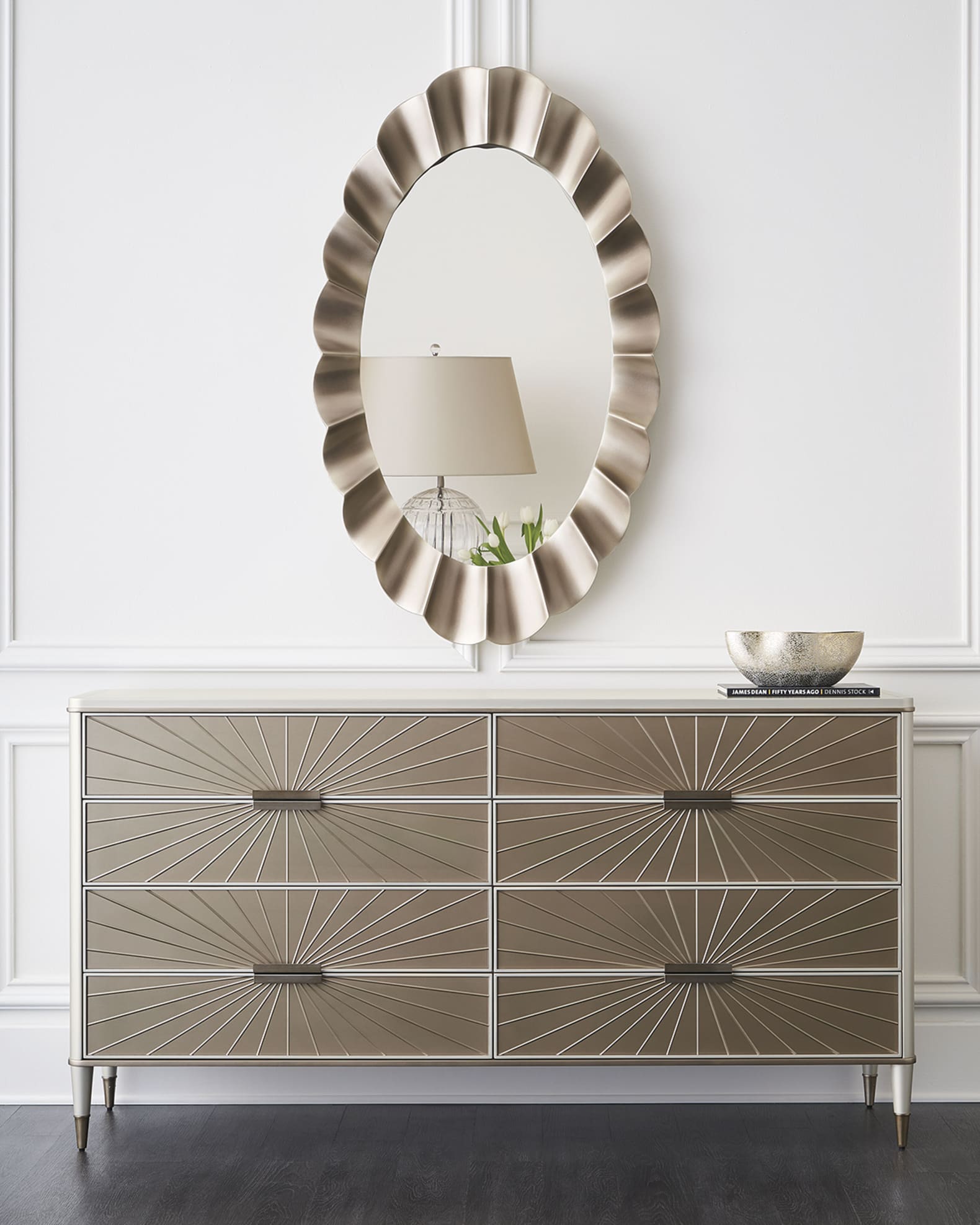 Caracole Valentina Oval Mirror - 53" | Neiman Marcus