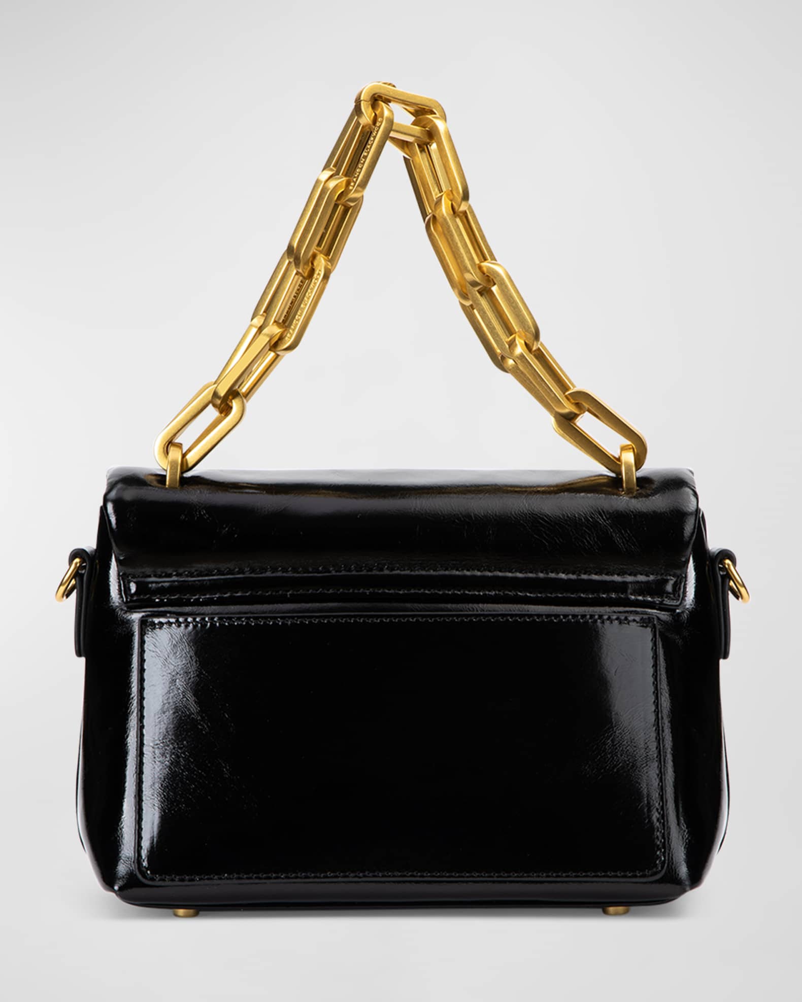 Brandon Blackwood Yuta Padded Patent Shoulder Bag | Neiman Marcus