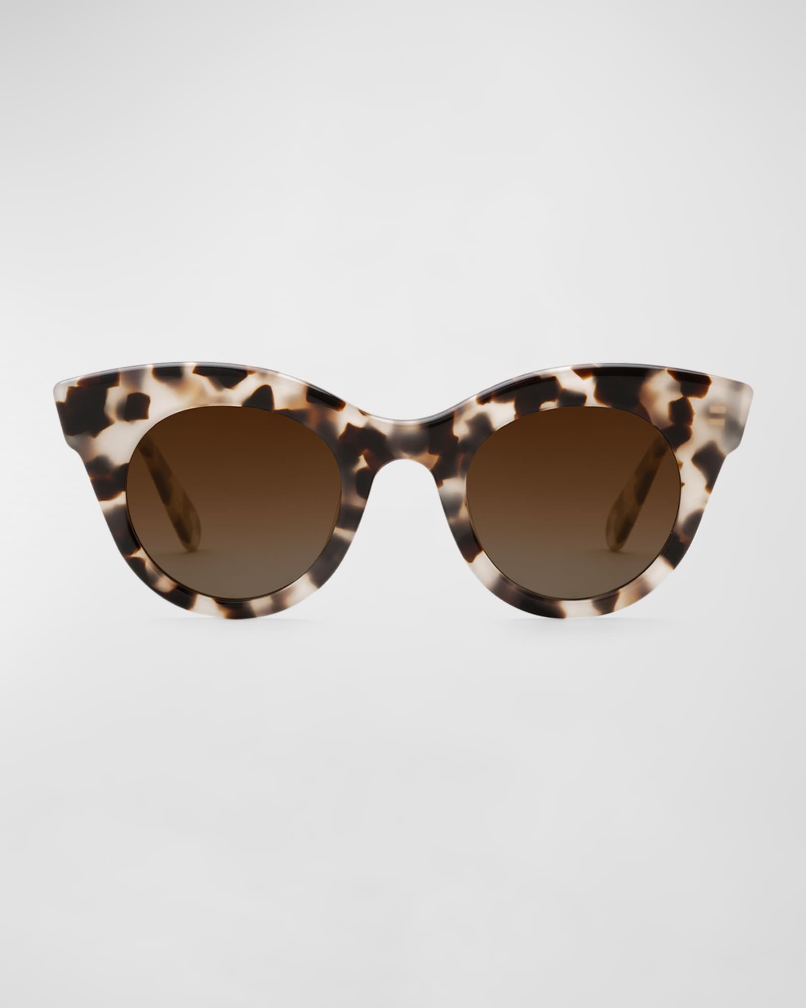 KREWE Olivia Patterned Acetate Cat-Eye Sunglasses | Neiman Marcus