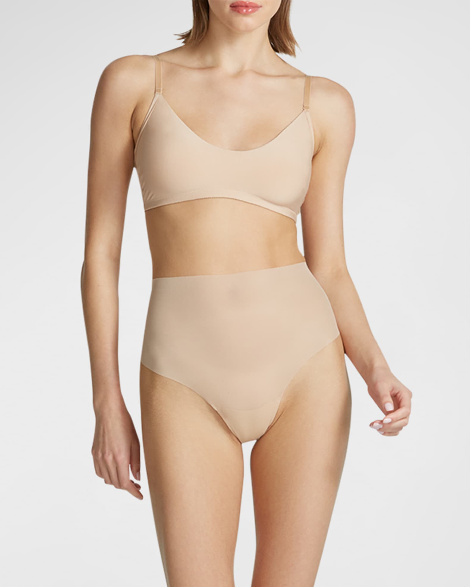 Commando Featherlight Control High-Rise Smoothing Thong | Neiman Marcus