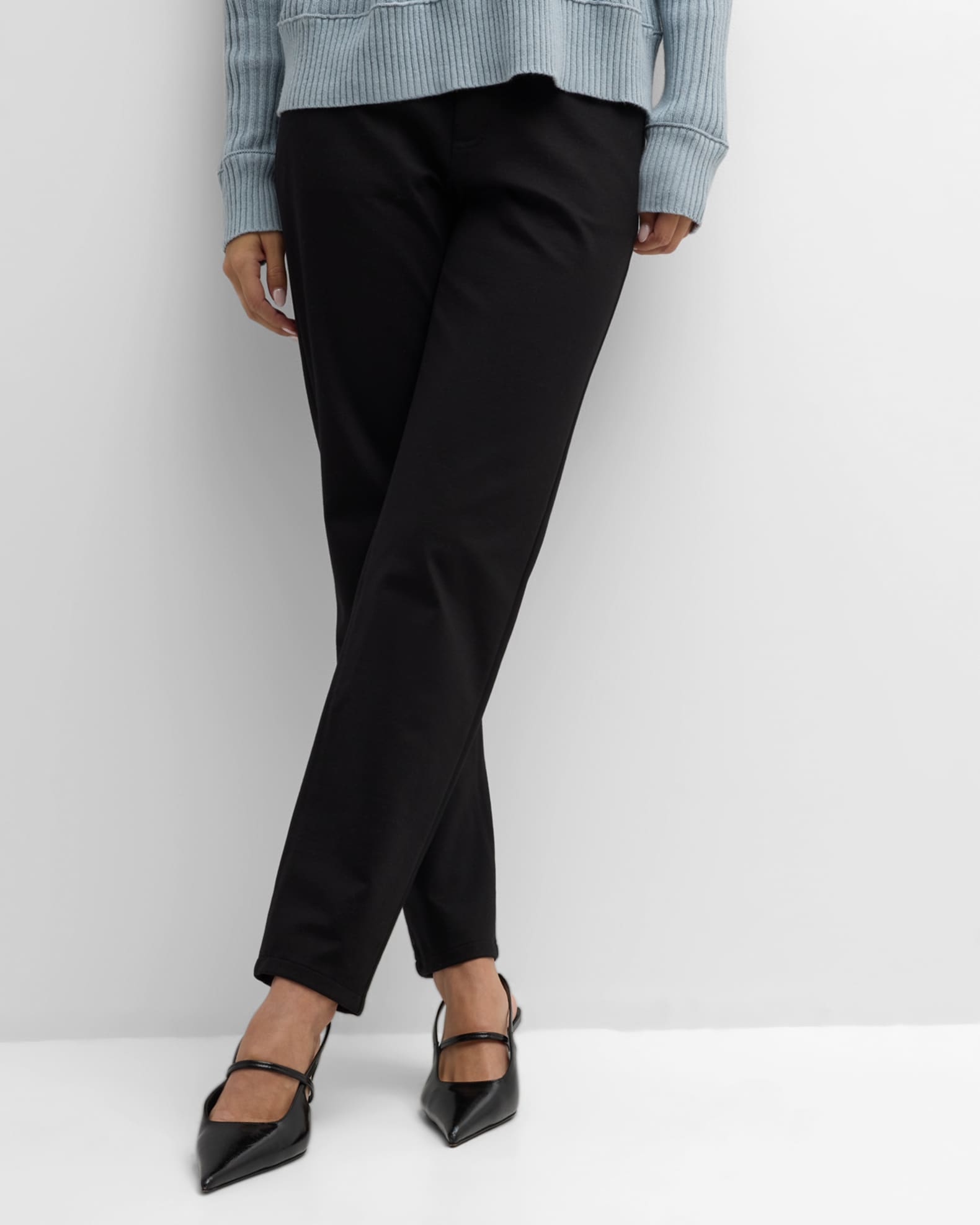 Eileen Fisher High-Rise Flex Ponte Skinny Pants | Neiman Marcus