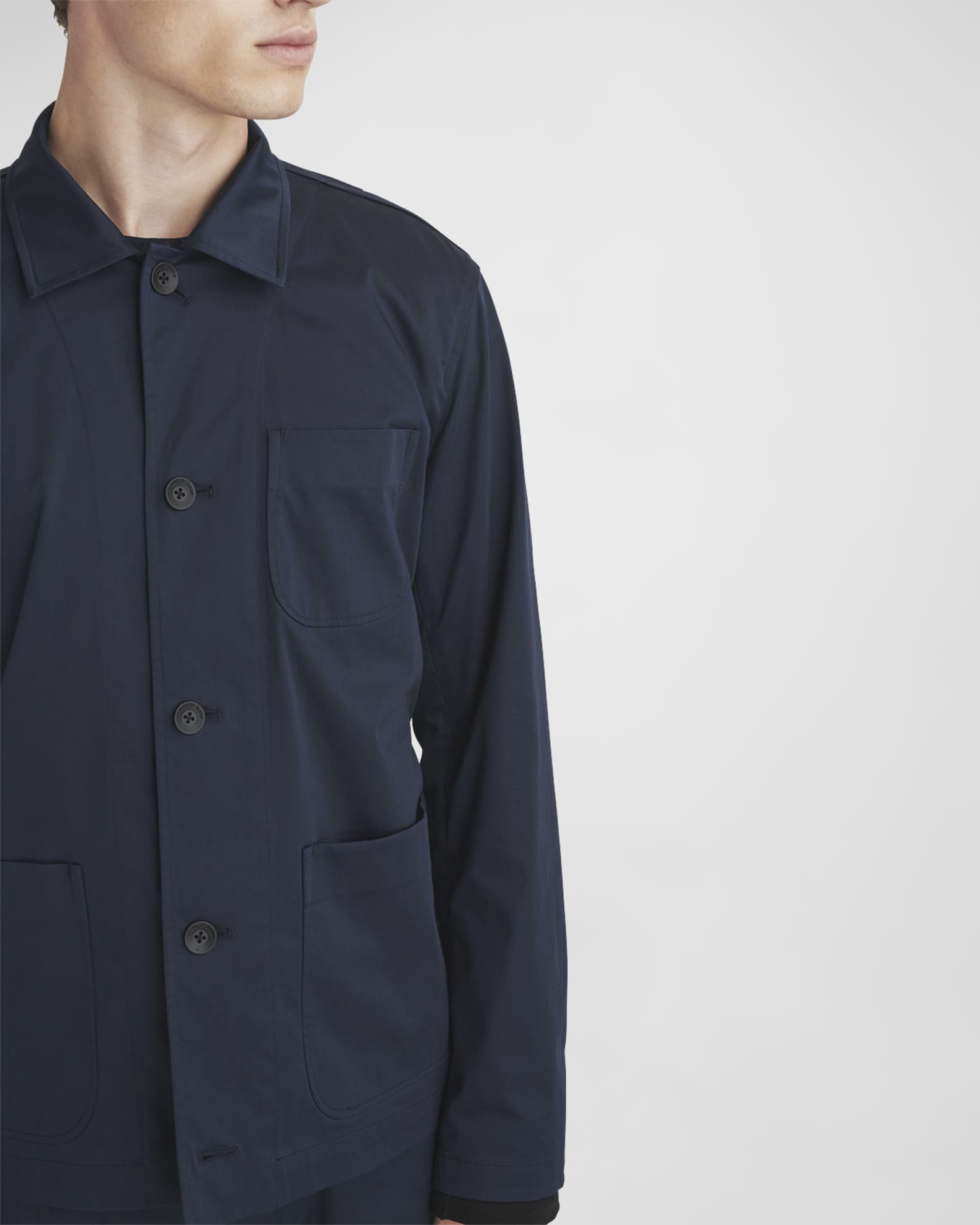 Rag & Bone Men's Evan Cotton Sateen Chore Jacket | Neiman Marcus