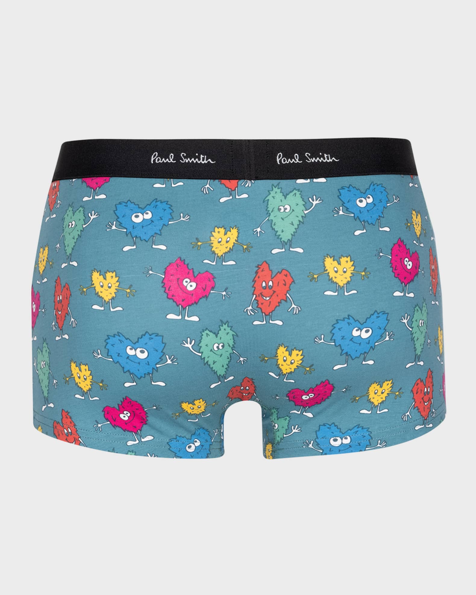 Paul Smith Men's Furry Heart-Print Trunks | Neiman Marcus