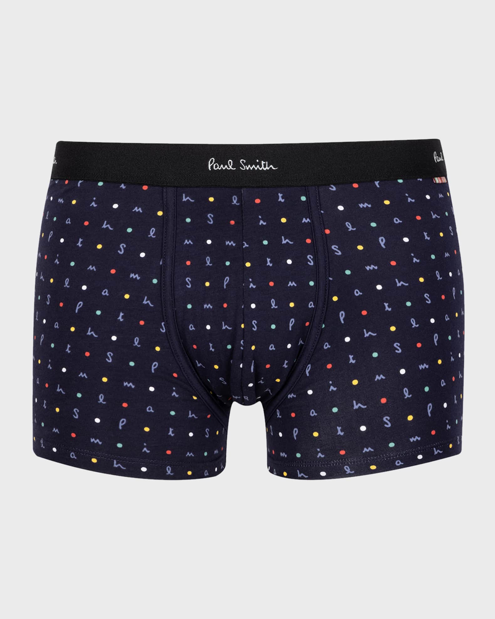 Paul Smith Men's Polka Dot Logo Trunks | Neiman Marcus