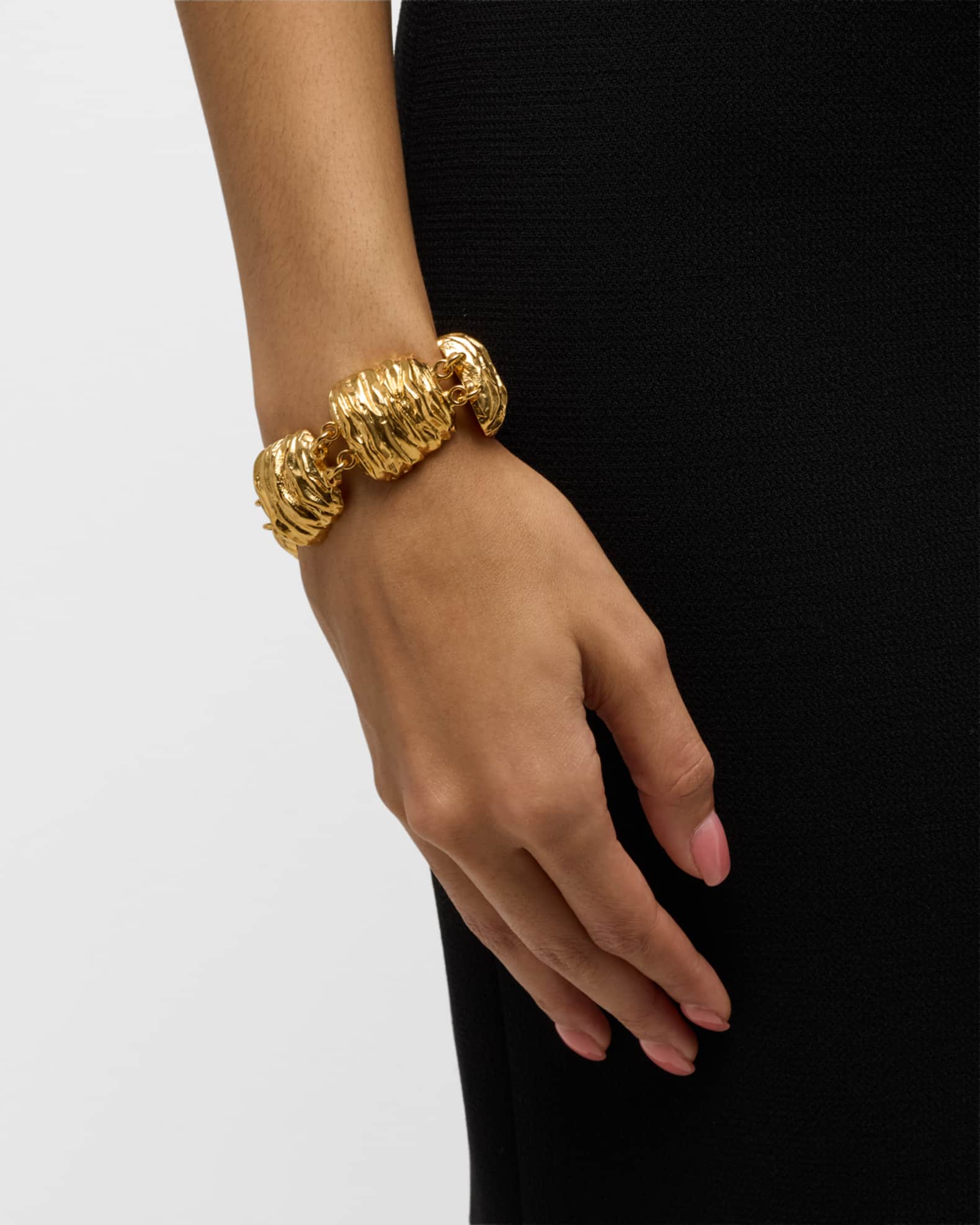 TOM FORD Moon Brass Nugget Toggle Bracelet | Neiman Marcus