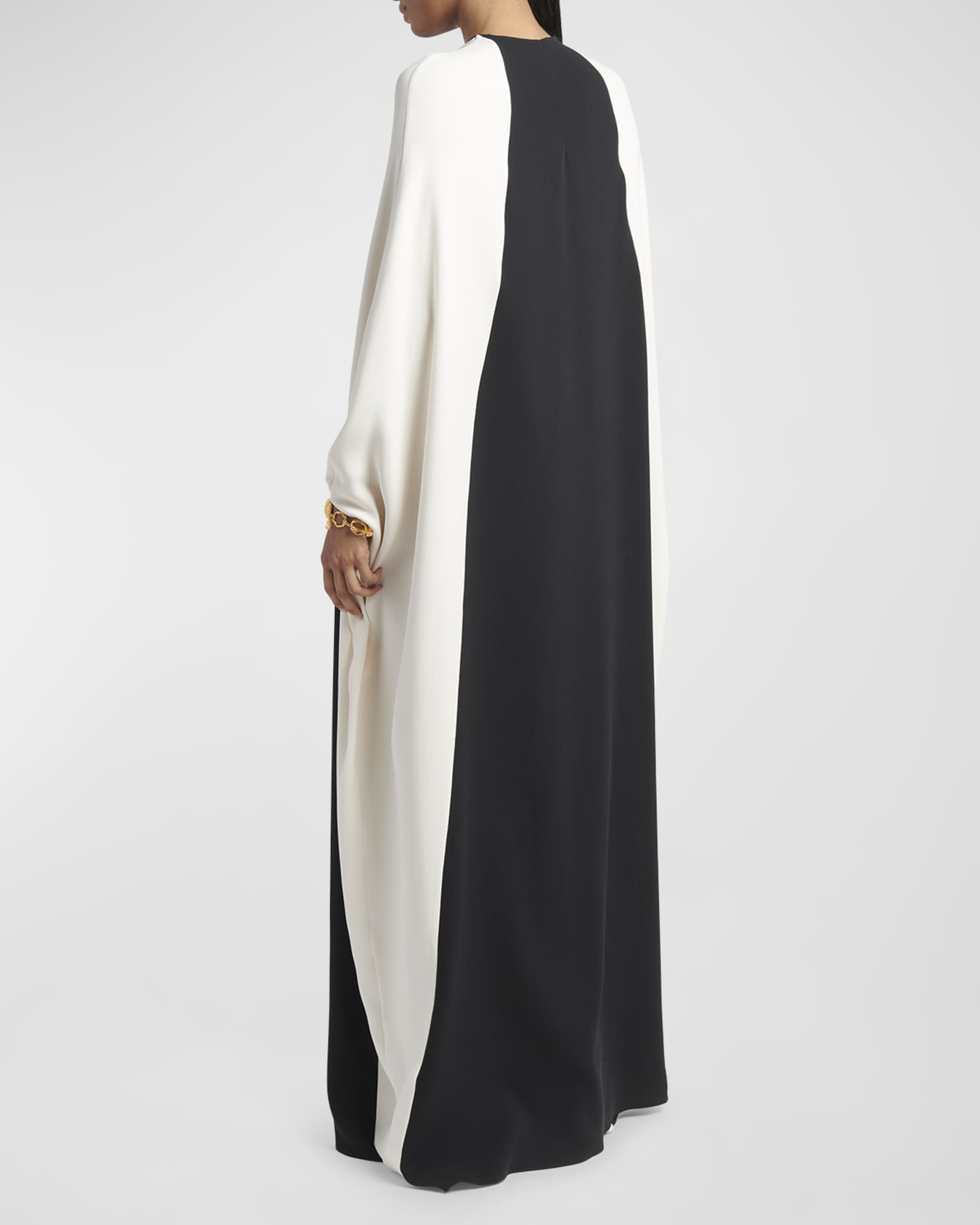TOM FORD Colorblock Keyhole Georgette Kaftan | Neiman Marcus