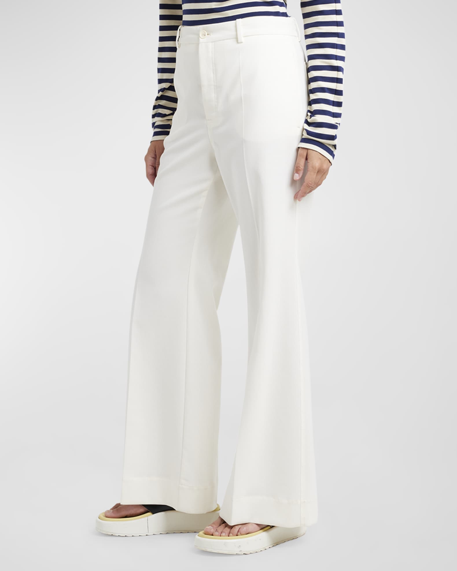 Plan C Mid-Rise Straight-Leg Crepe Pants | Neiman Marcus
