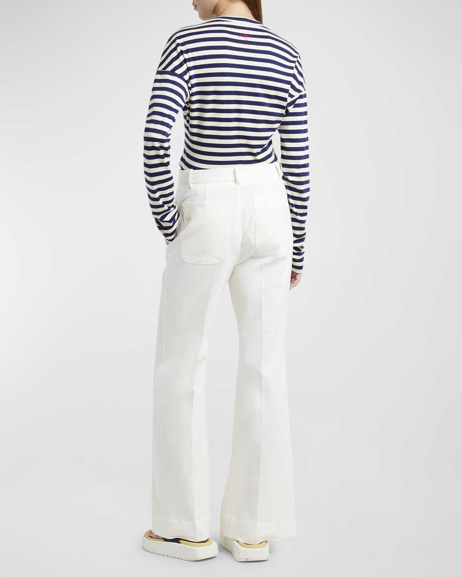 Plan C Mid-Rise Straight-Leg Crepe Pants | Neiman Marcus
