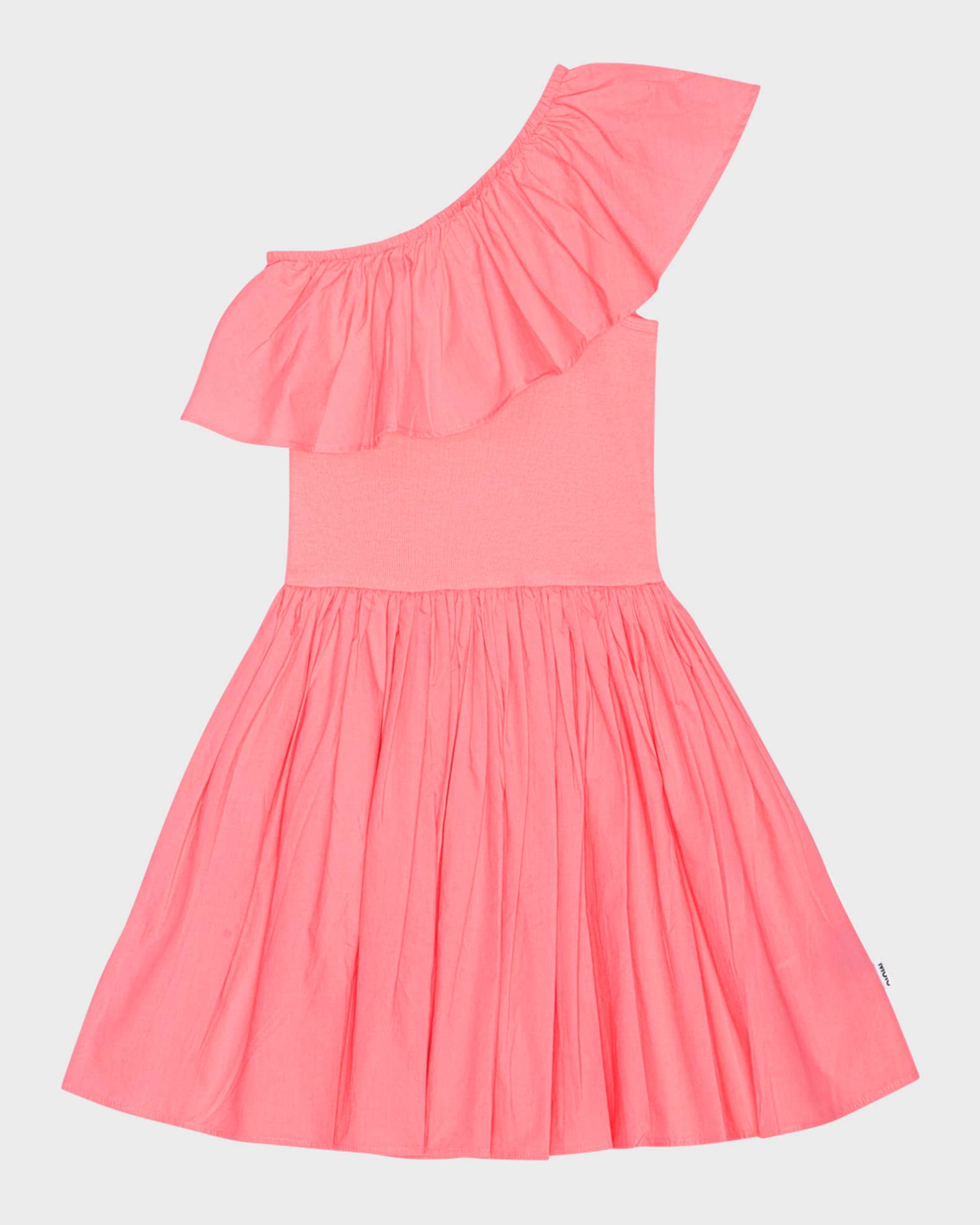 Girl's Chloey Ruffle One-Shoulder Dress | Neiman Marcus