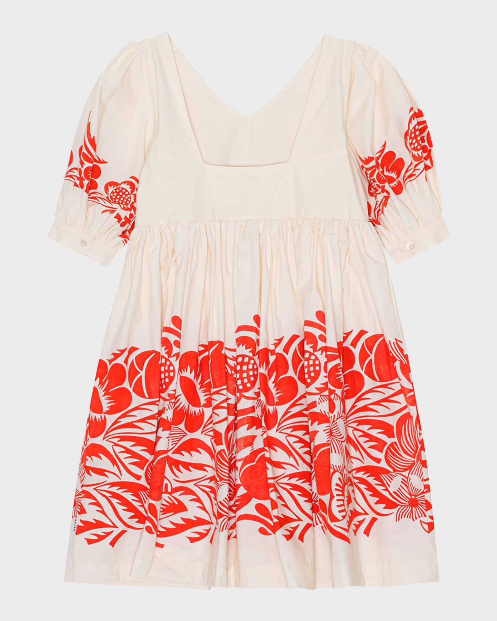 Girl's Camilo Floral-Print Dress | Neiman Marcus