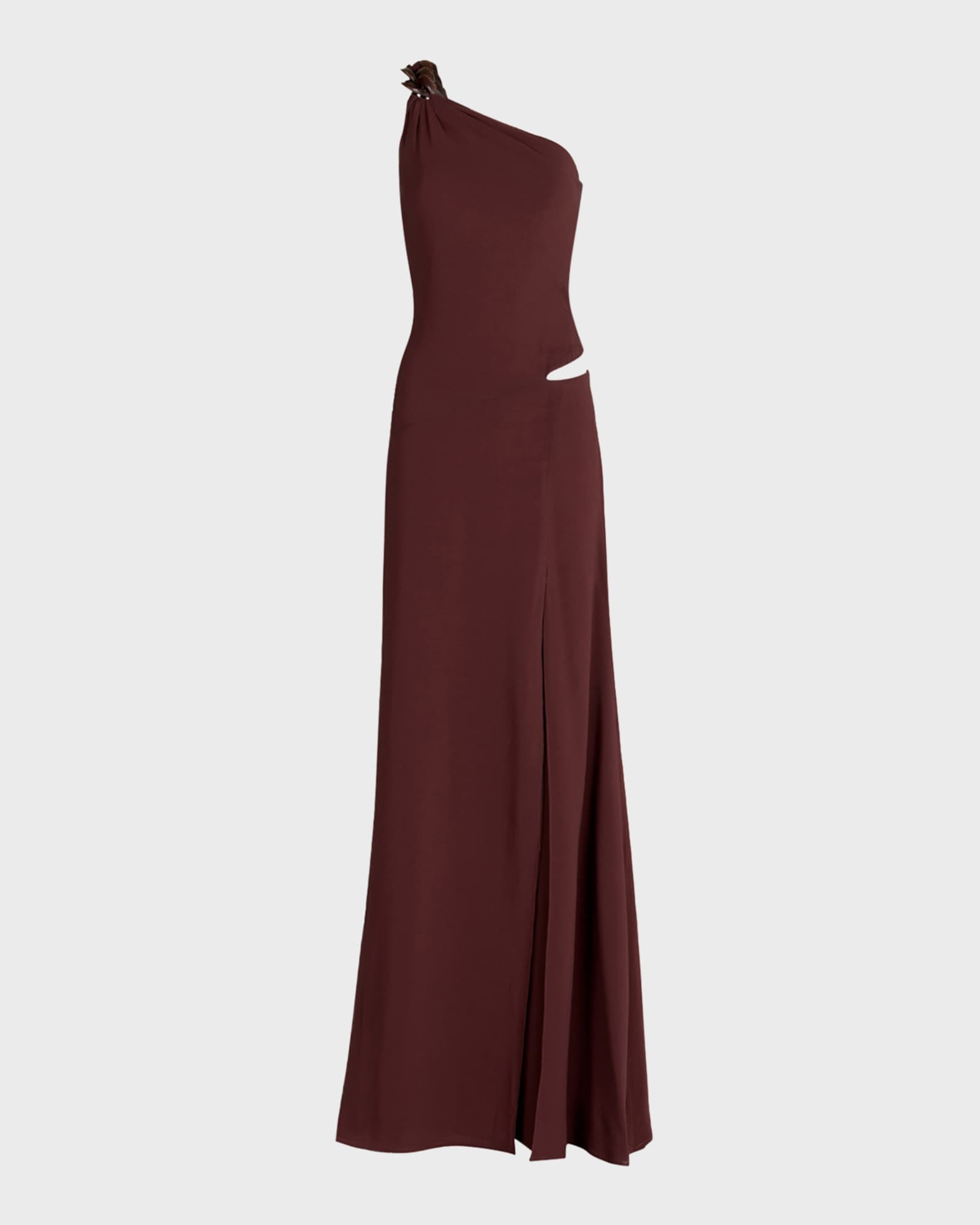 Silvia Tcherassi Nix One-Shoulder Cutout Gown | Neiman Marcus