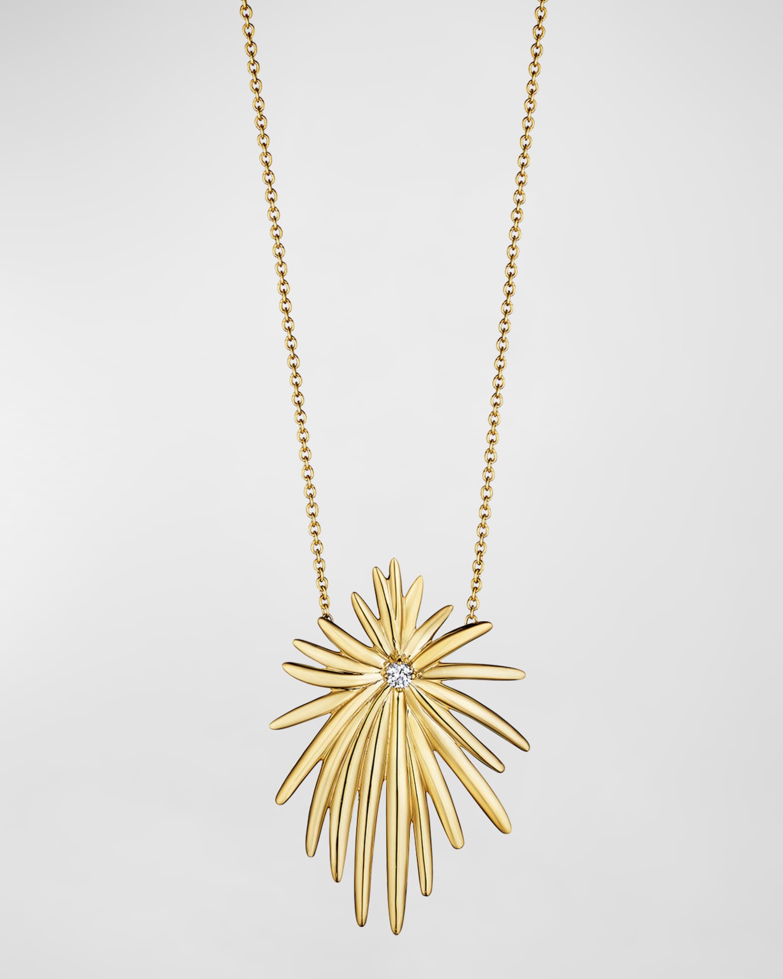 Hueb 18K Tribal Yellow Gold Necklace with VS-GH Diamond, 24" | Neiman ...