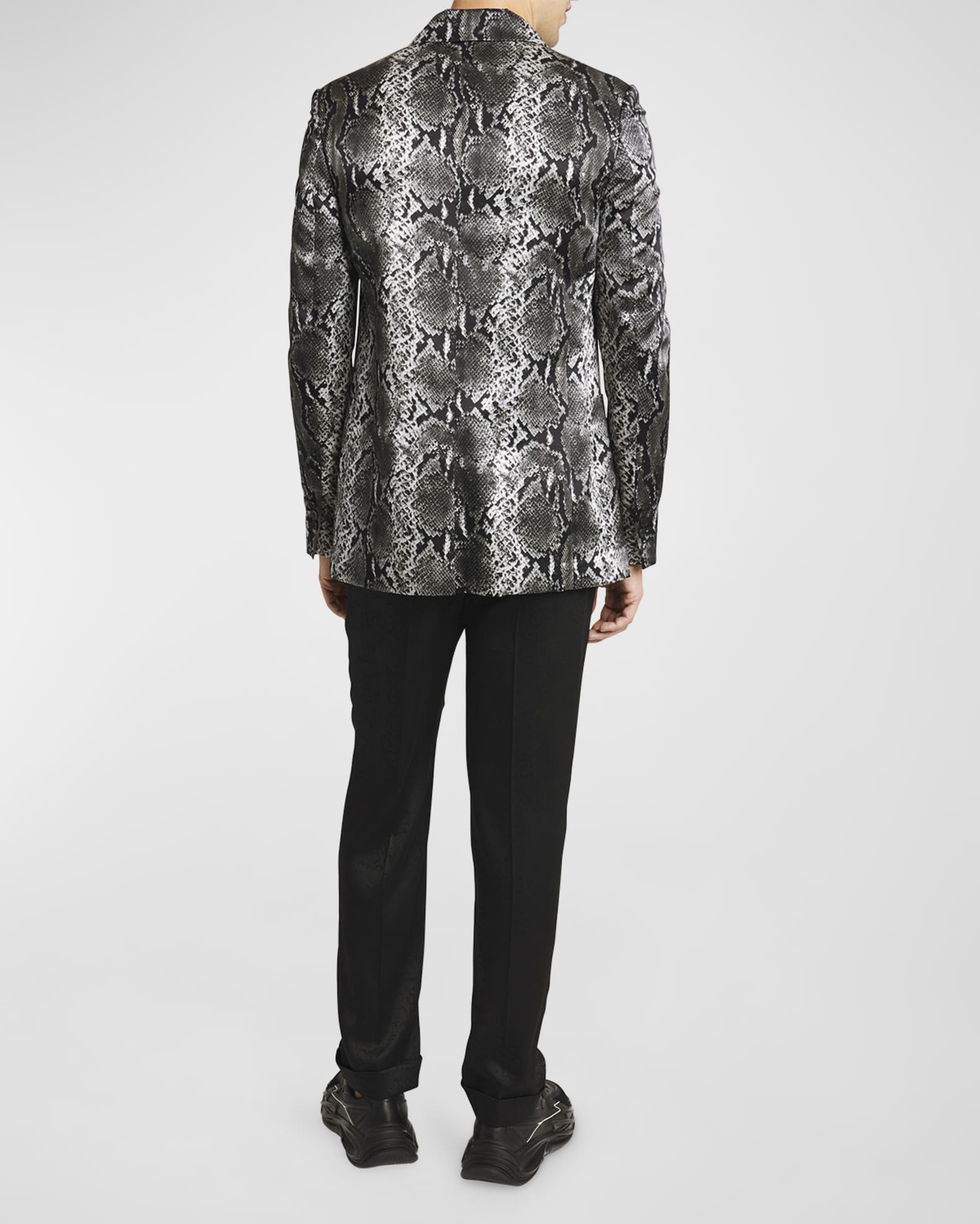 Balmain Men's Python-Print Blazer | Neiman Marcus