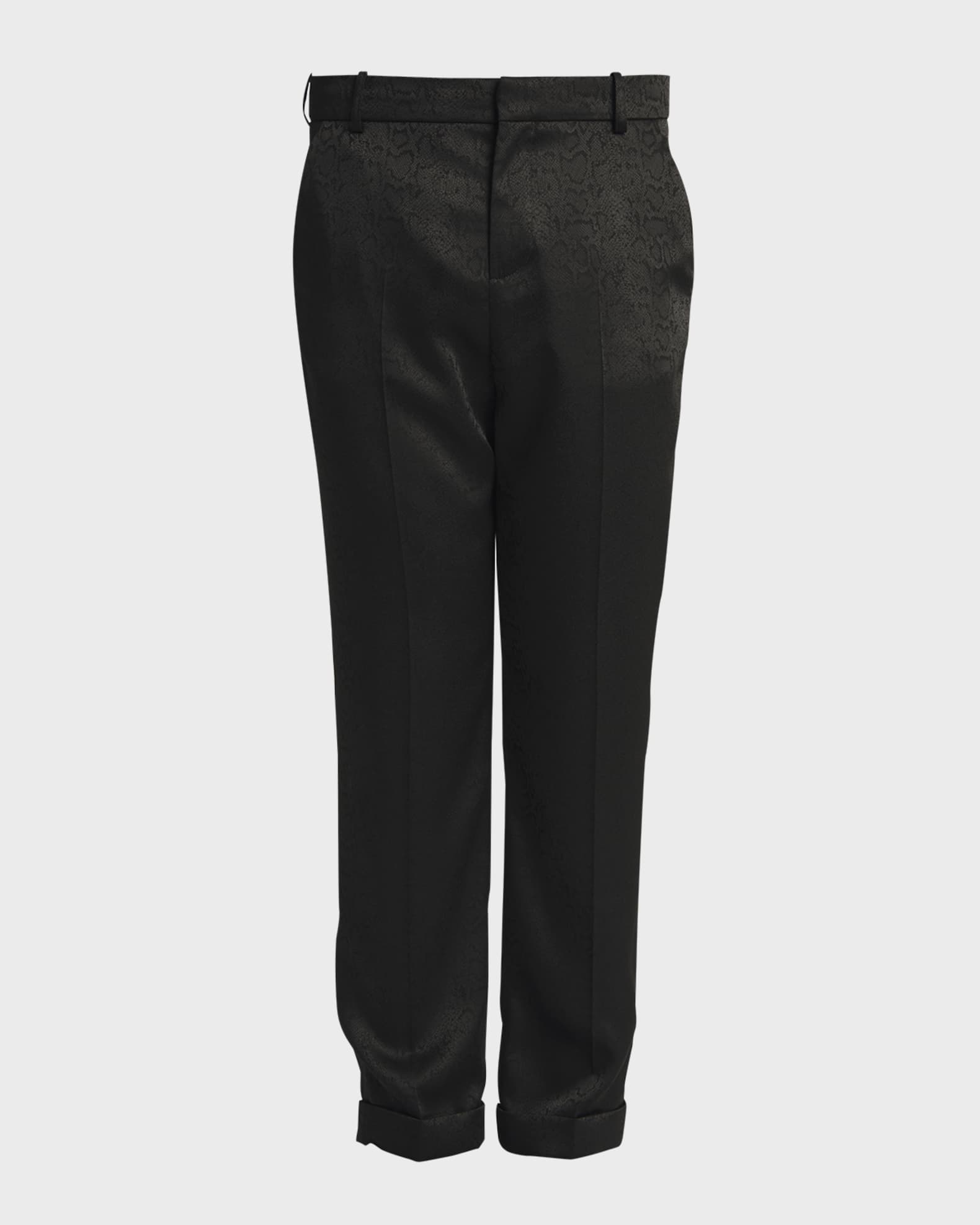 Balmain Men's Python Jacquard Dress Pants | Neiman Marcus