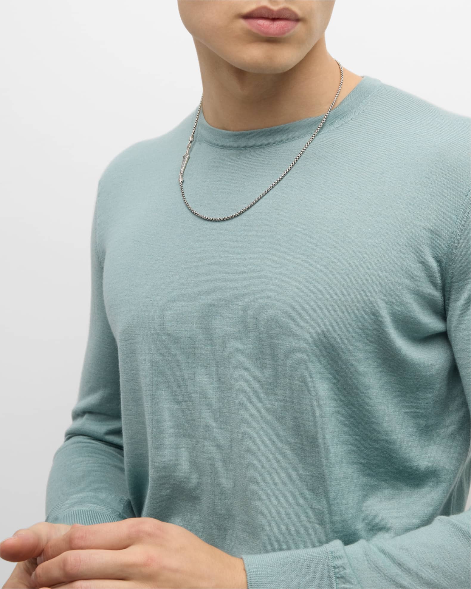 Konstantino Men's Laconia Necklace with Black Spinel and Onyx | Neiman ...