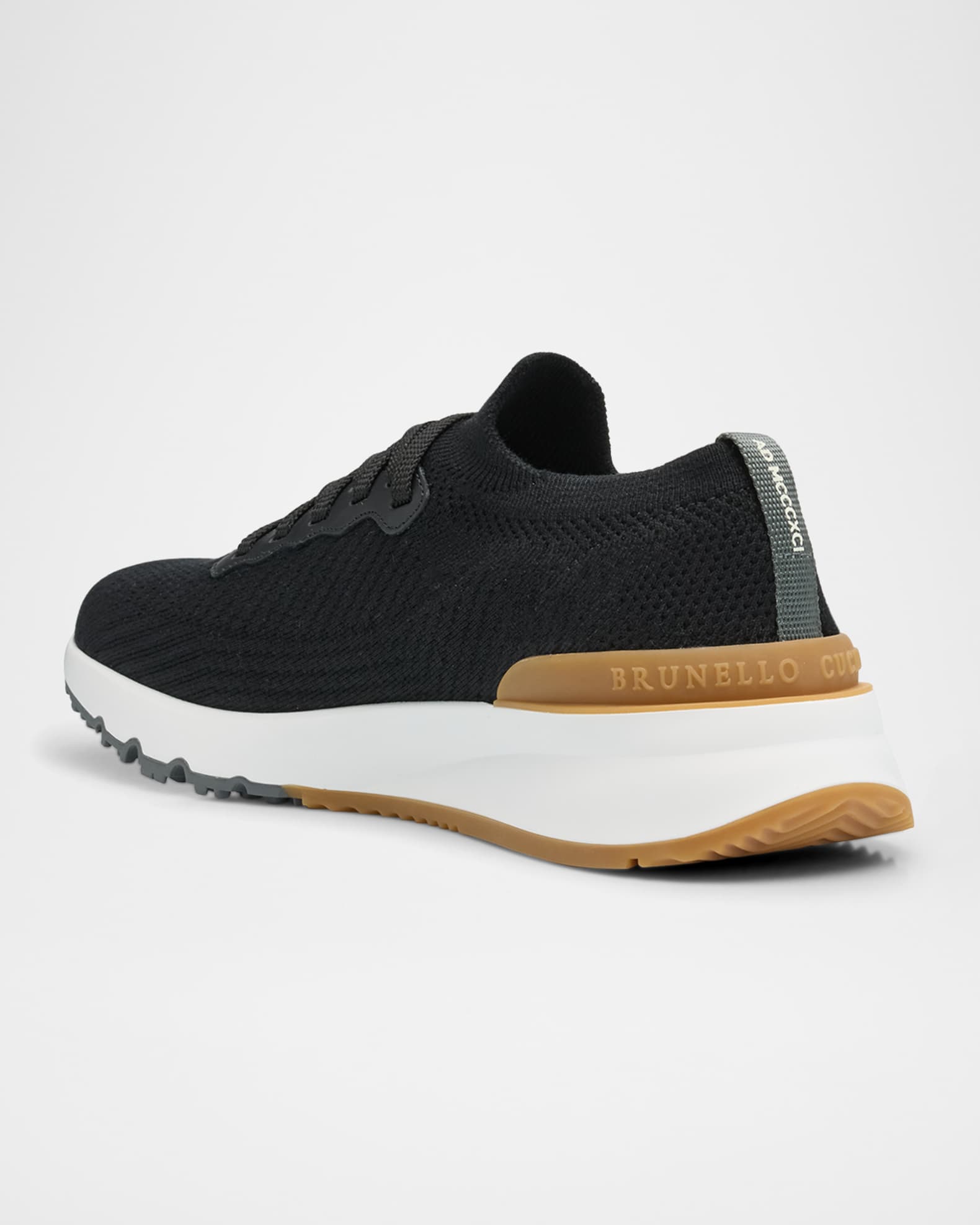 Brunello Cucinelli Men's Knit Runner Sneakers | Neiman Marcus