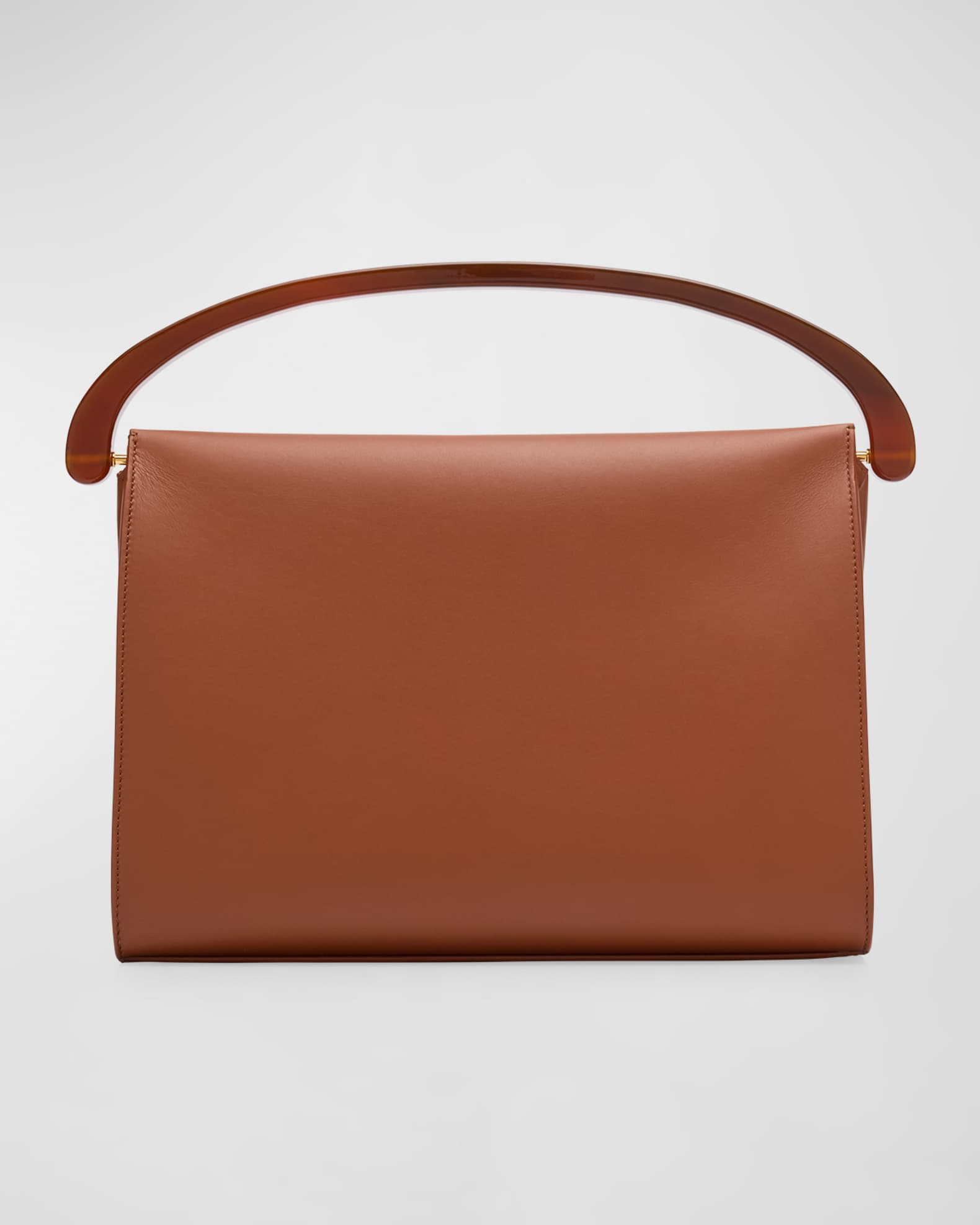 Dries Van Noten Crisp Leather Top-Handle Bag | Neiman Marcus