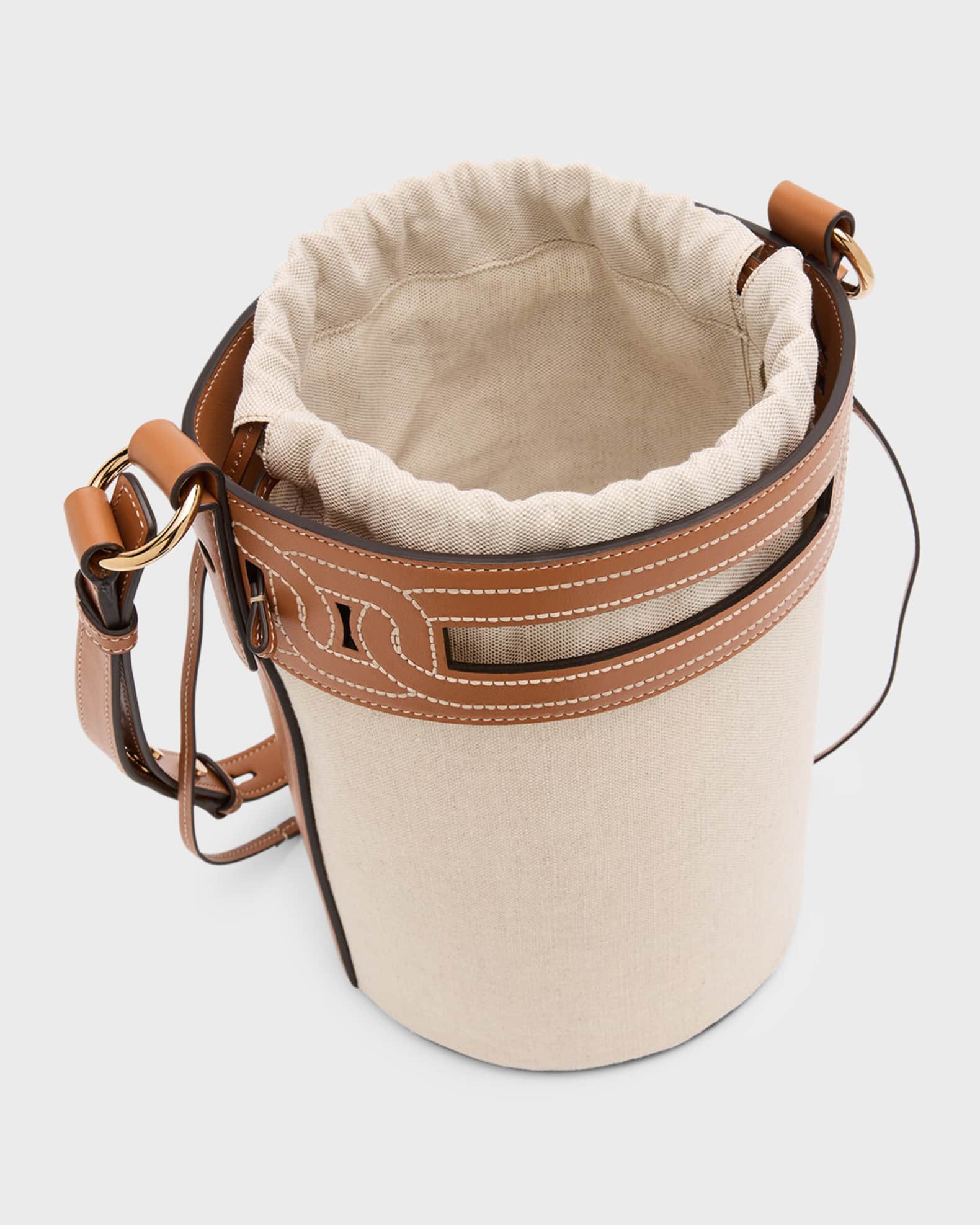 Tod's Canvas Bucket Bag | Neiman Marcus