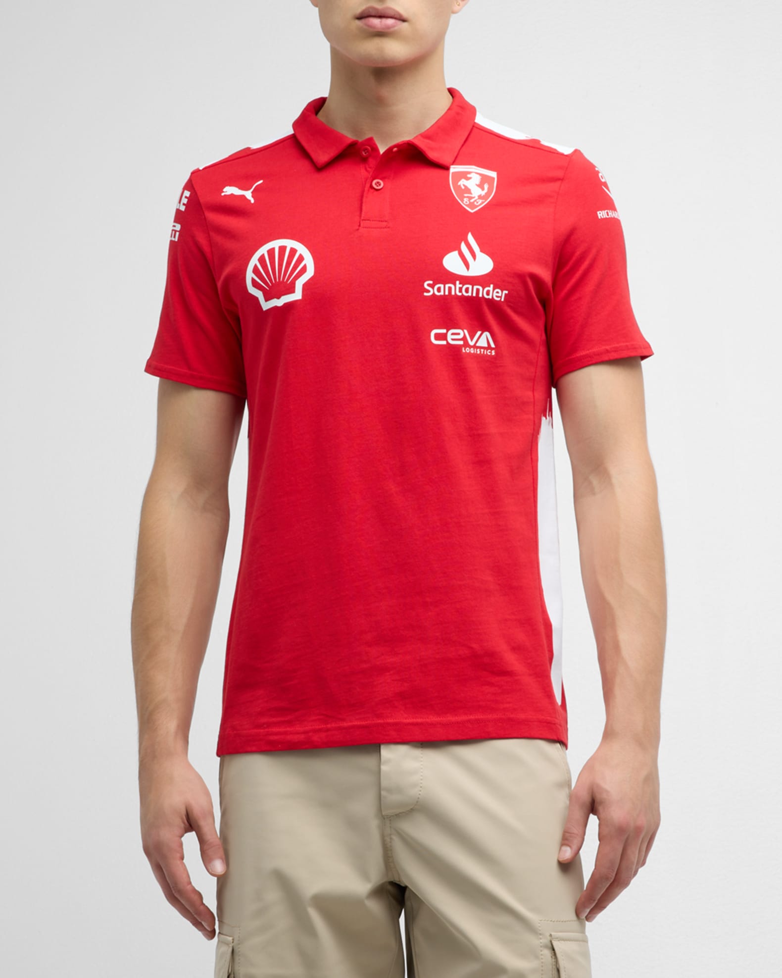 Puma Men's Scuderia Ferrari x Joshua Vides Replica Polo Shirt | Neiman ...