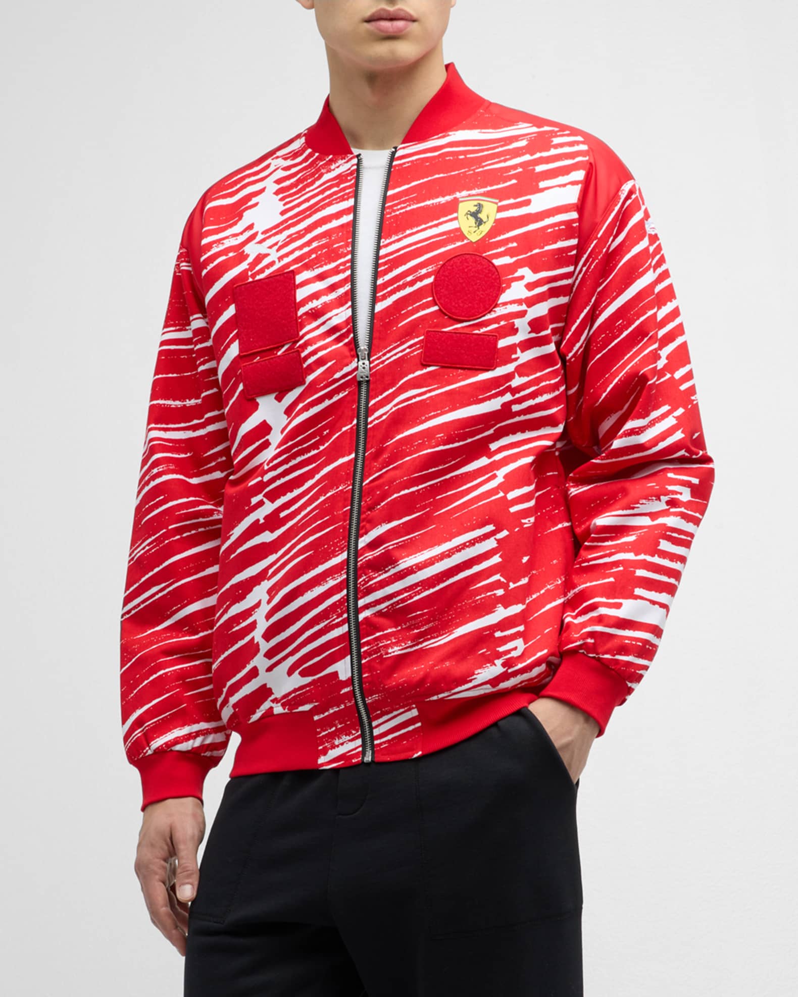 Puma Men's Scuderia Ferrari x Joshua Vides Race Jacket | Neiman Marcus
