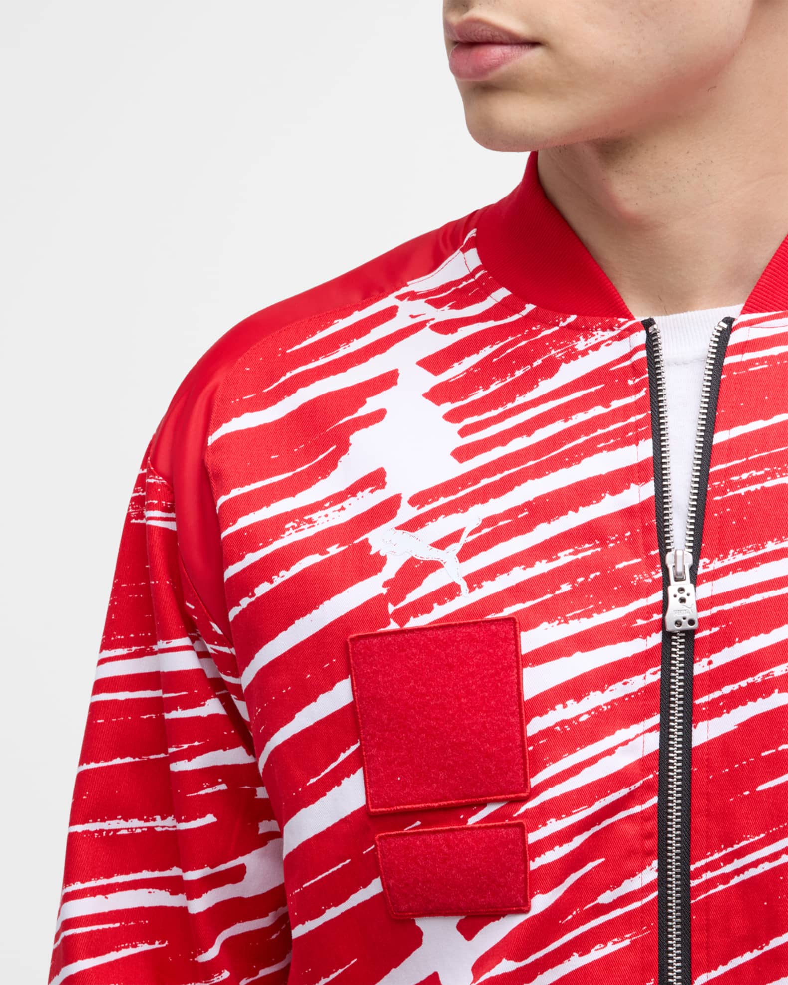 Puma Men's Scuderia Ferrari x Joshua Vides Race Jacket | Neiman Marcus