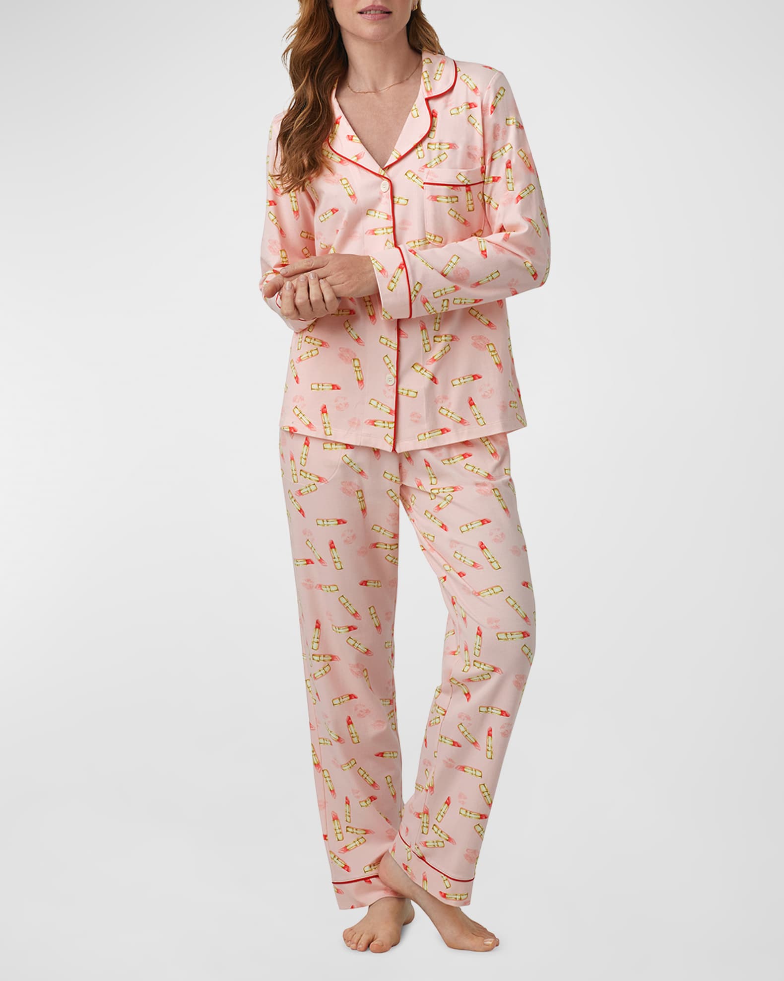 BedHead Pajamas Printed Cotton Jersey Pajama Set | Neiman Marcus