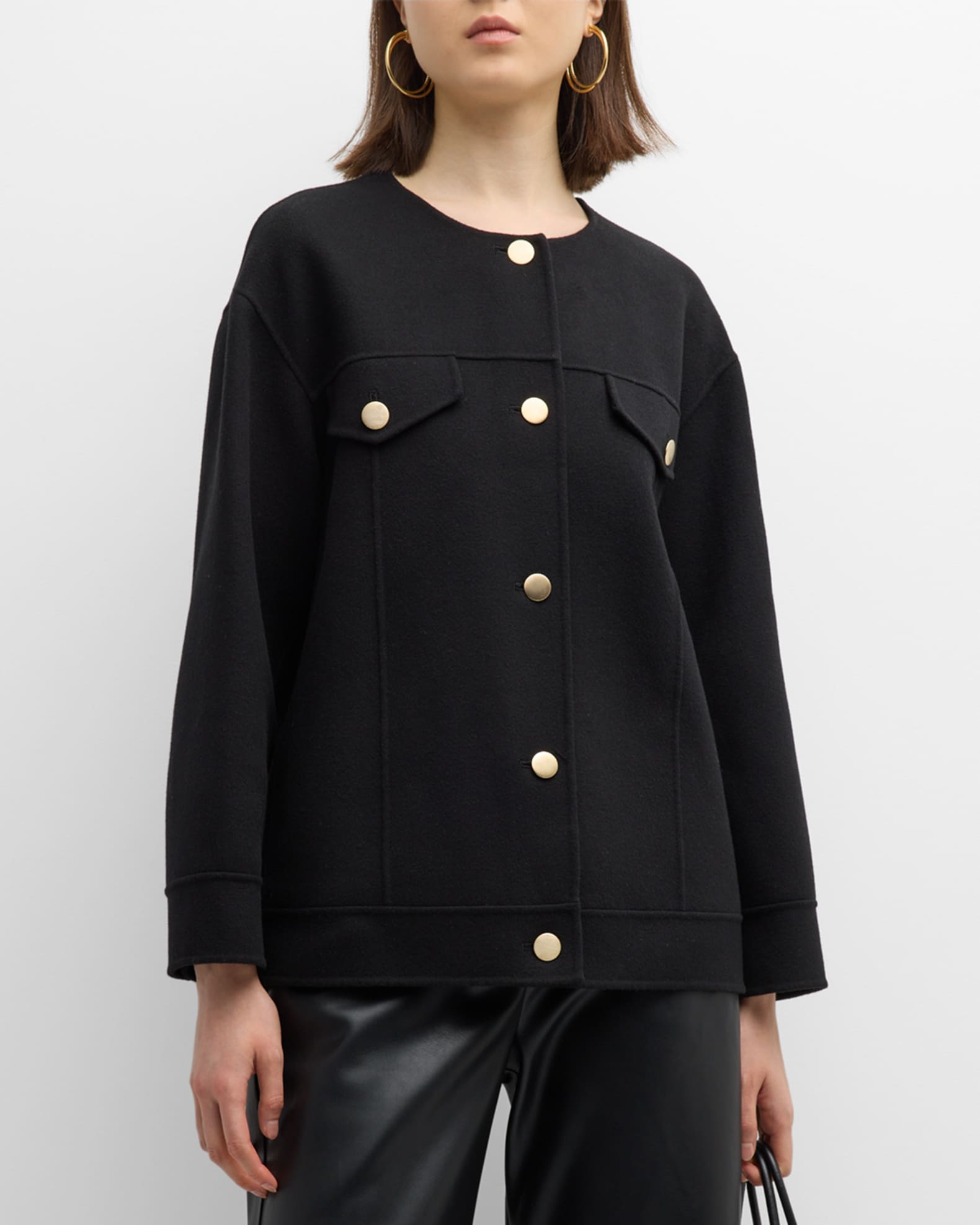 Max Mara Florence Short Wool Coat | Neiman Marcus