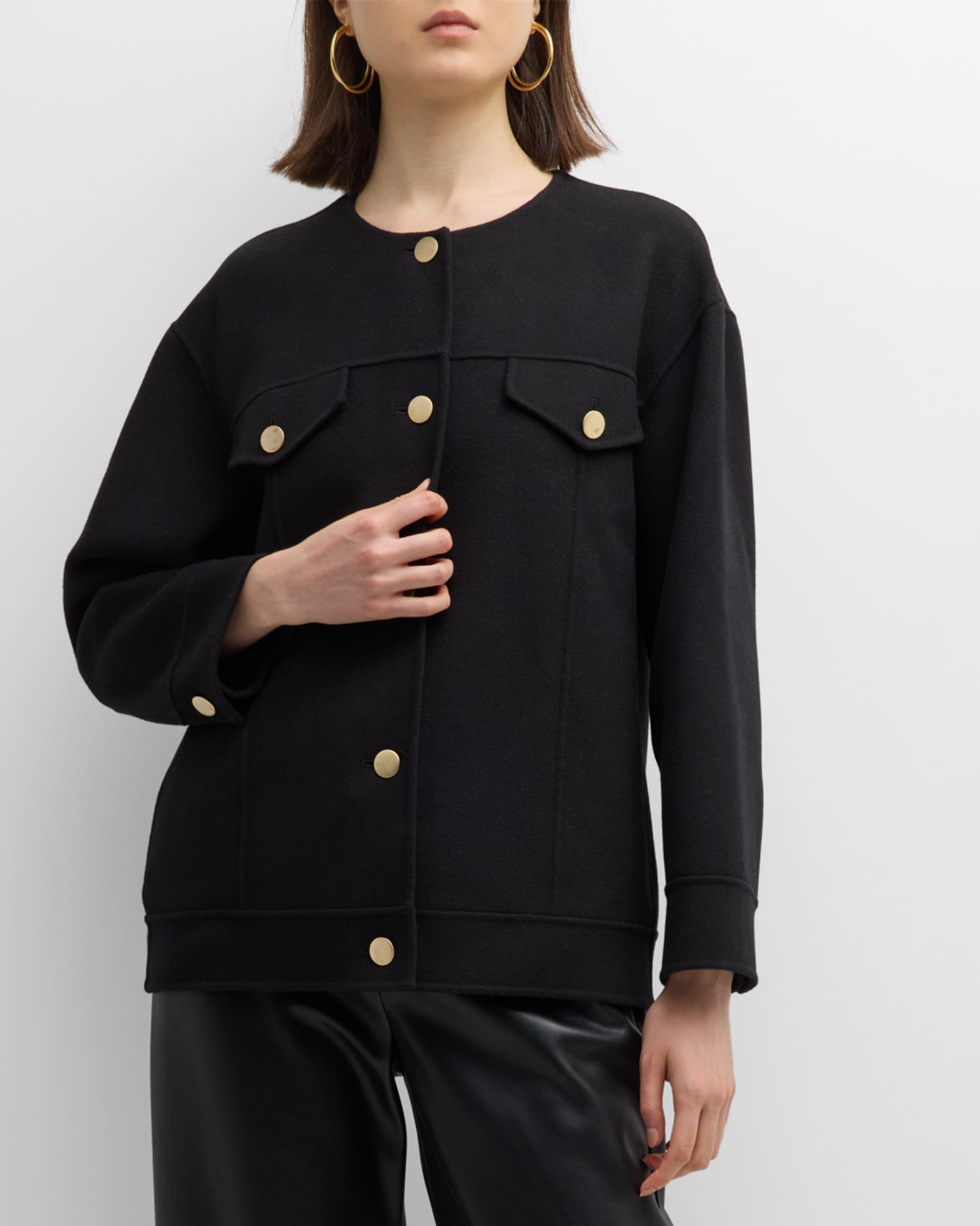 Max Mara Florence Short Wool Coat | Neiman Marcus