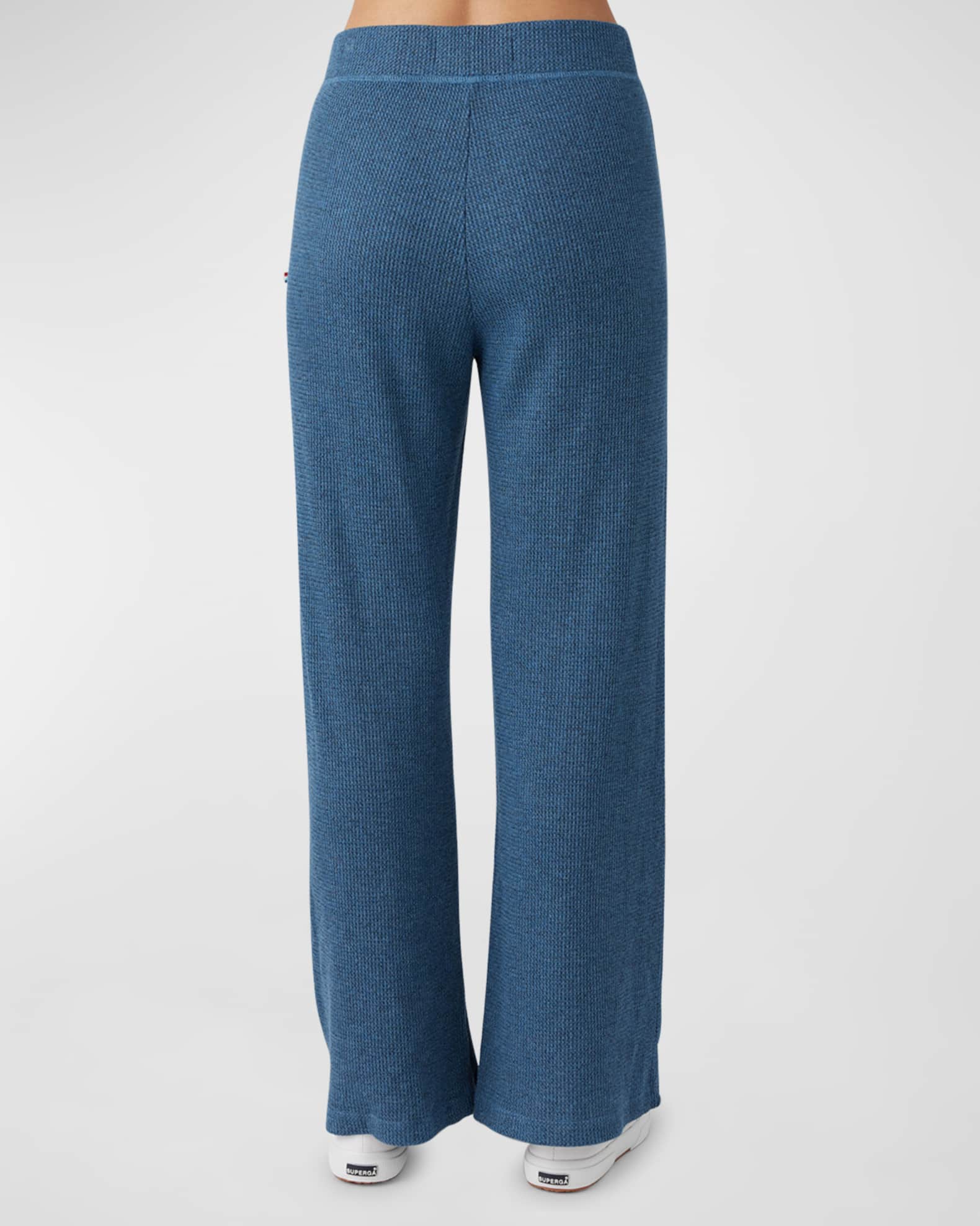 Sol Angeles Thermal Wide-Leg Pants | Neiman Marcus