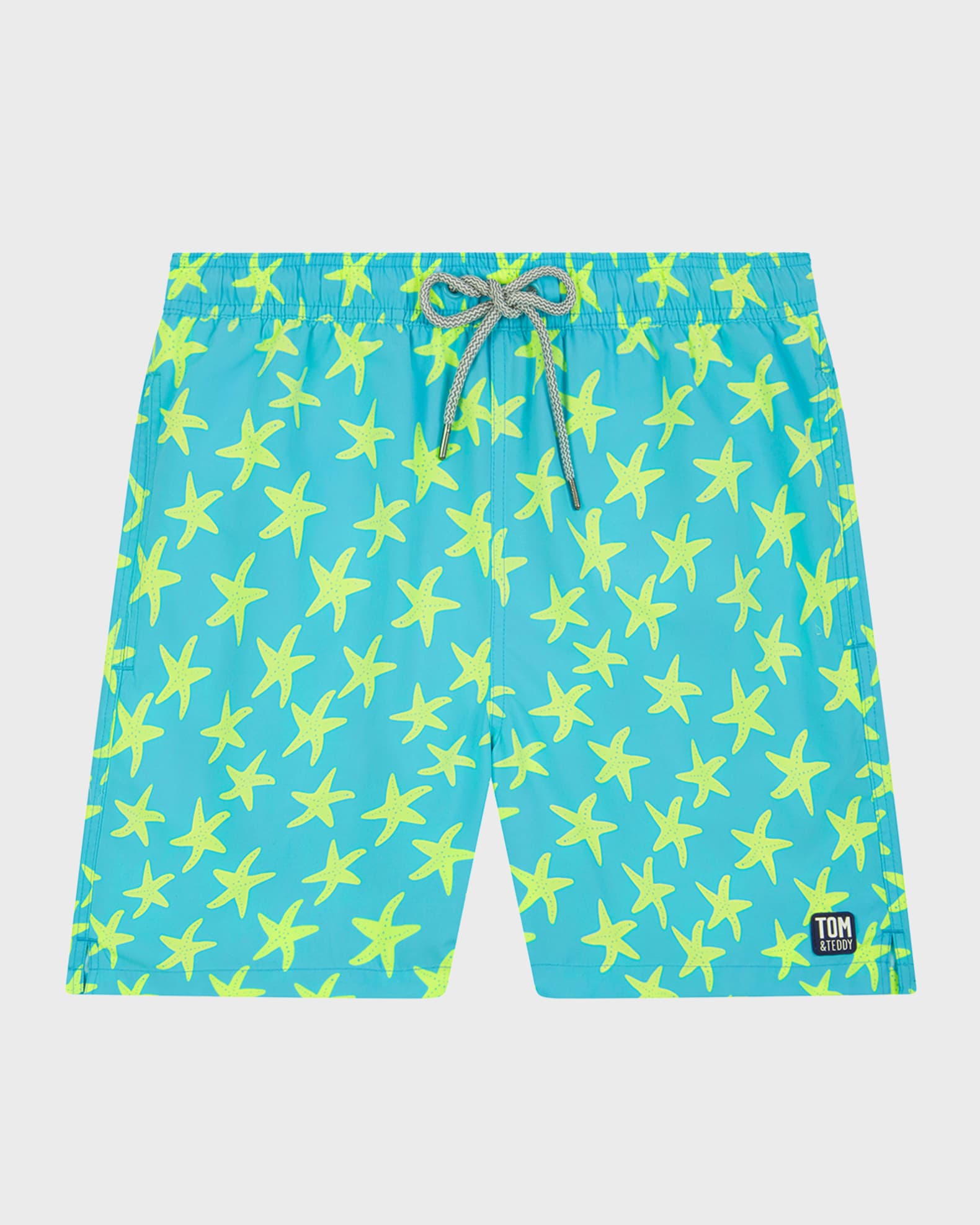Tom & Teddy Men's Starfish-Print Swim Shorts | Neiman Marcus