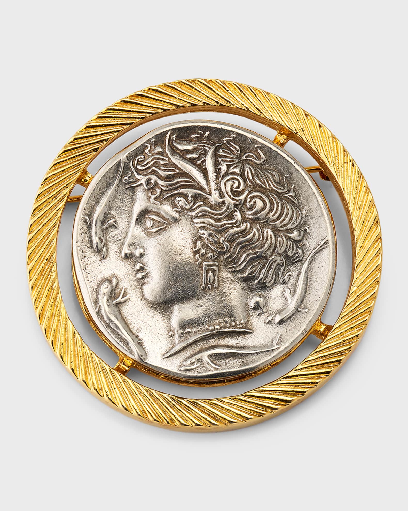 Ben-Amun Roman Coin Pin | Neiman Marcus