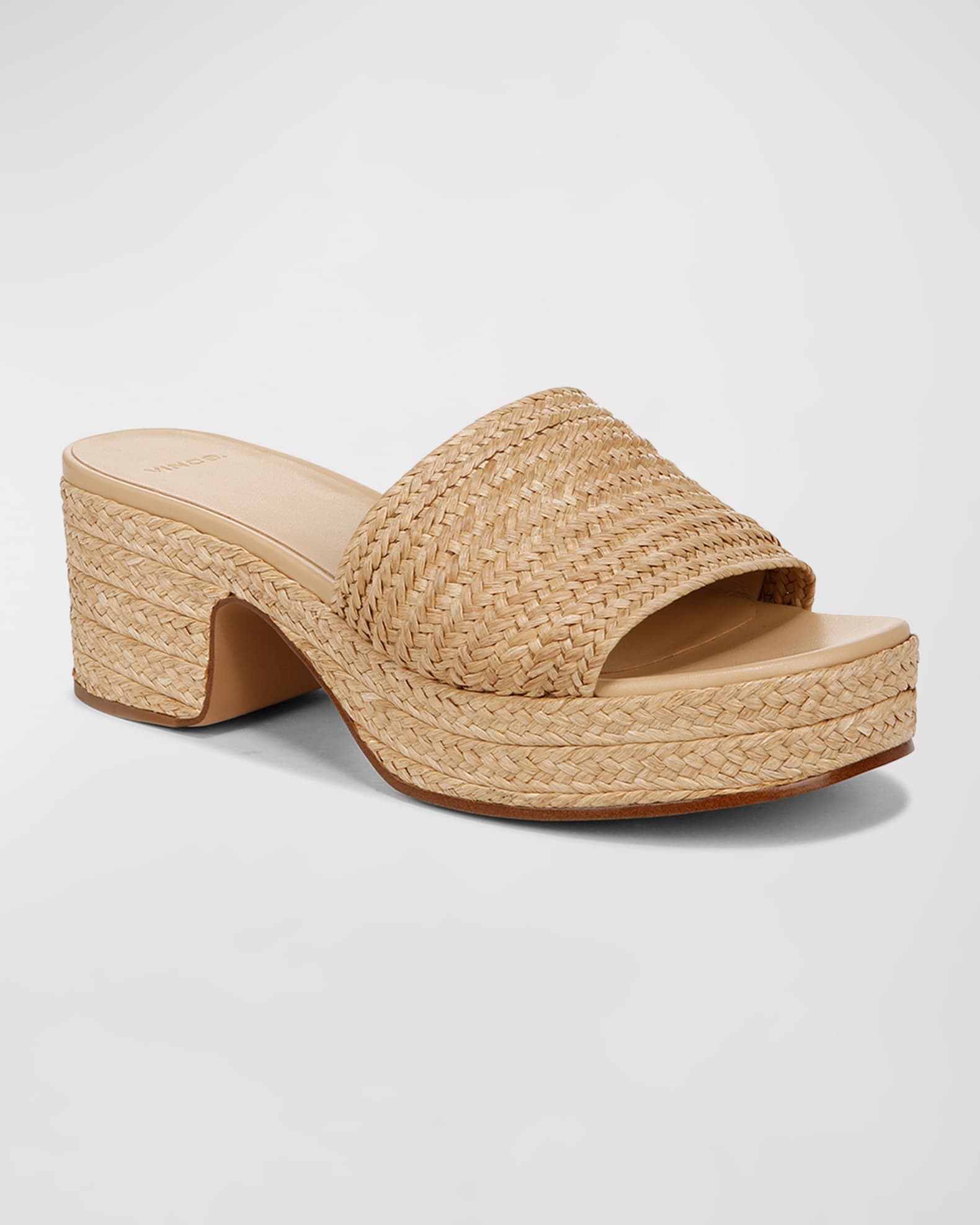 Vince Margo Woven Raffia Sandals | Neiman Marcus