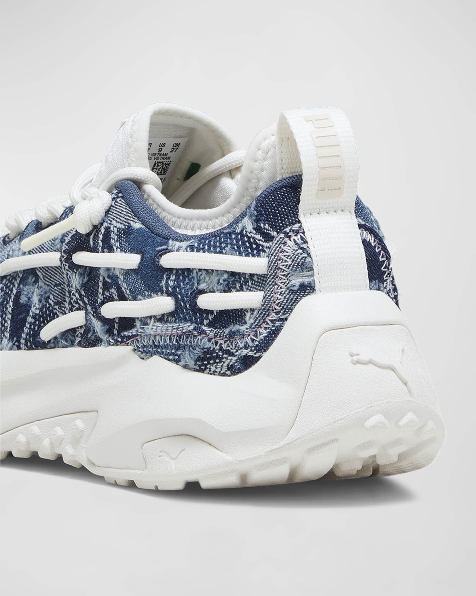 Puma Men's Plexus Denim Patchwork Low-Top Sneakers | Neiman Marcus