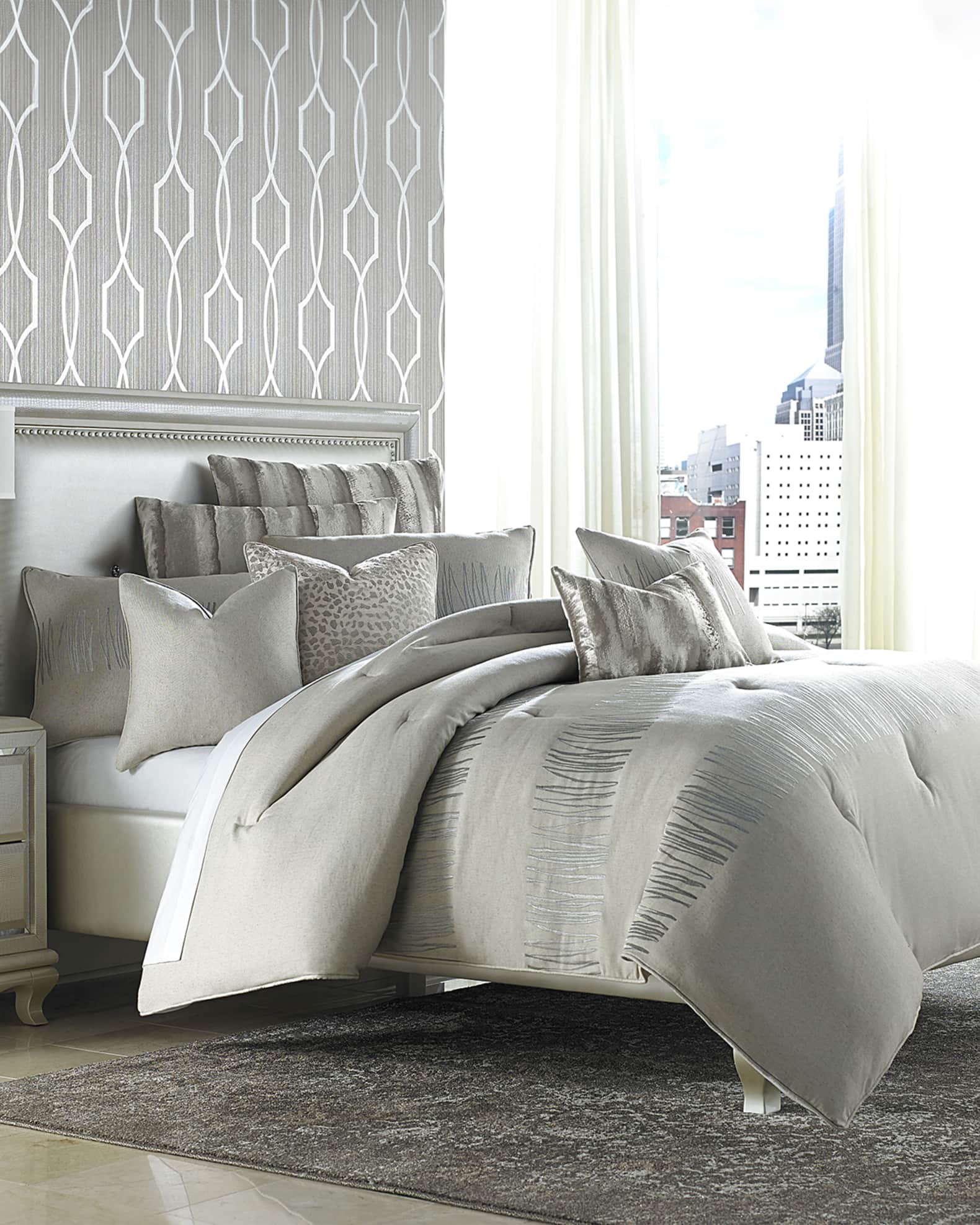 Michael Amini Captiva 10-Piece King Comforter Set | Neiman Marcus