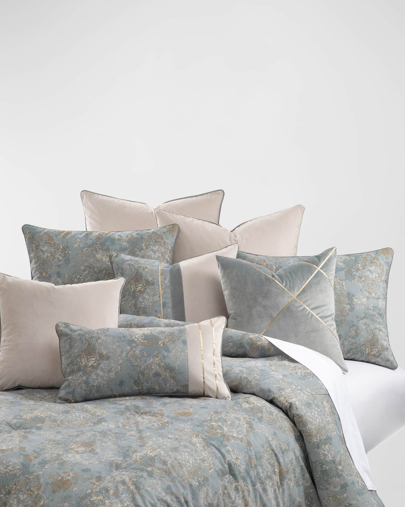 Michael Amini Debonair 10-Piece King Comforter Set | Neiman Marcus