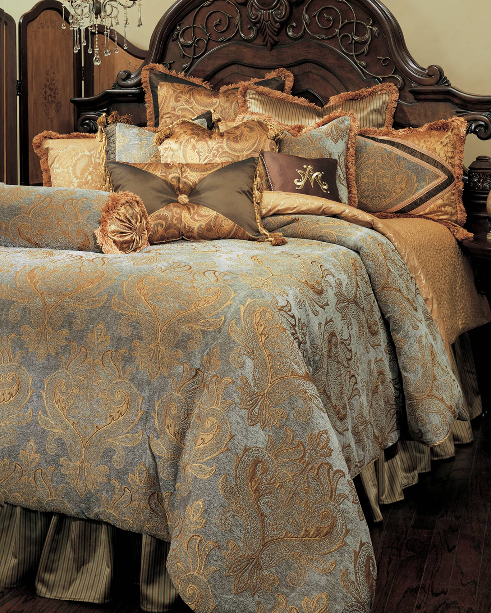 Michael Amini Elizabeth 12-Piece Queen Comforter Set | Neiman Marcus