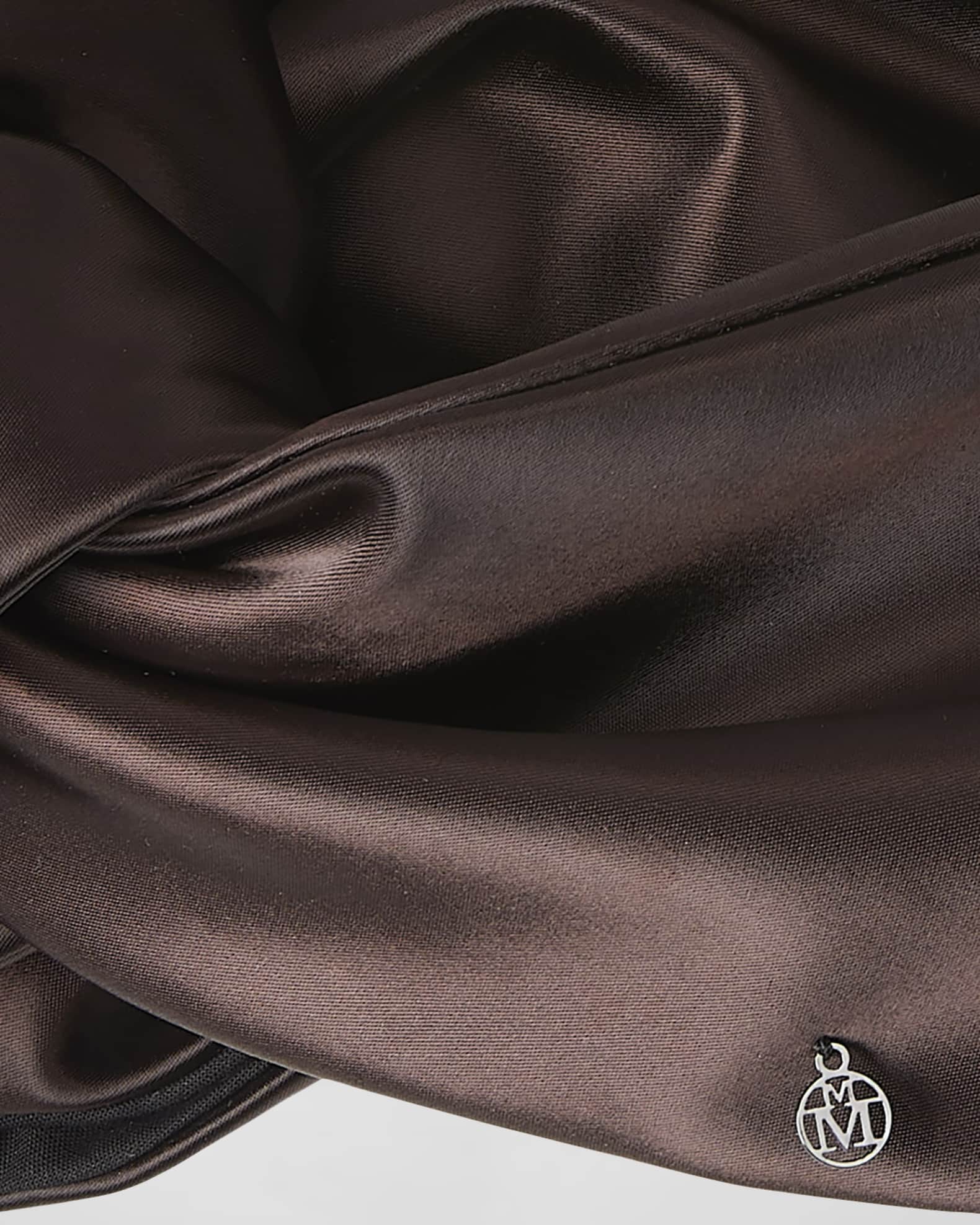 Maison Michel Romane Satin Headband | Neiman Marcus