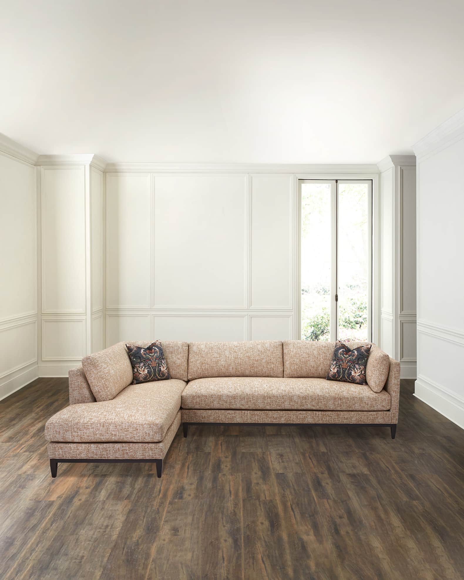 Massoud Stresa Left-Facing Chaise Sectional | Neiman Marcus