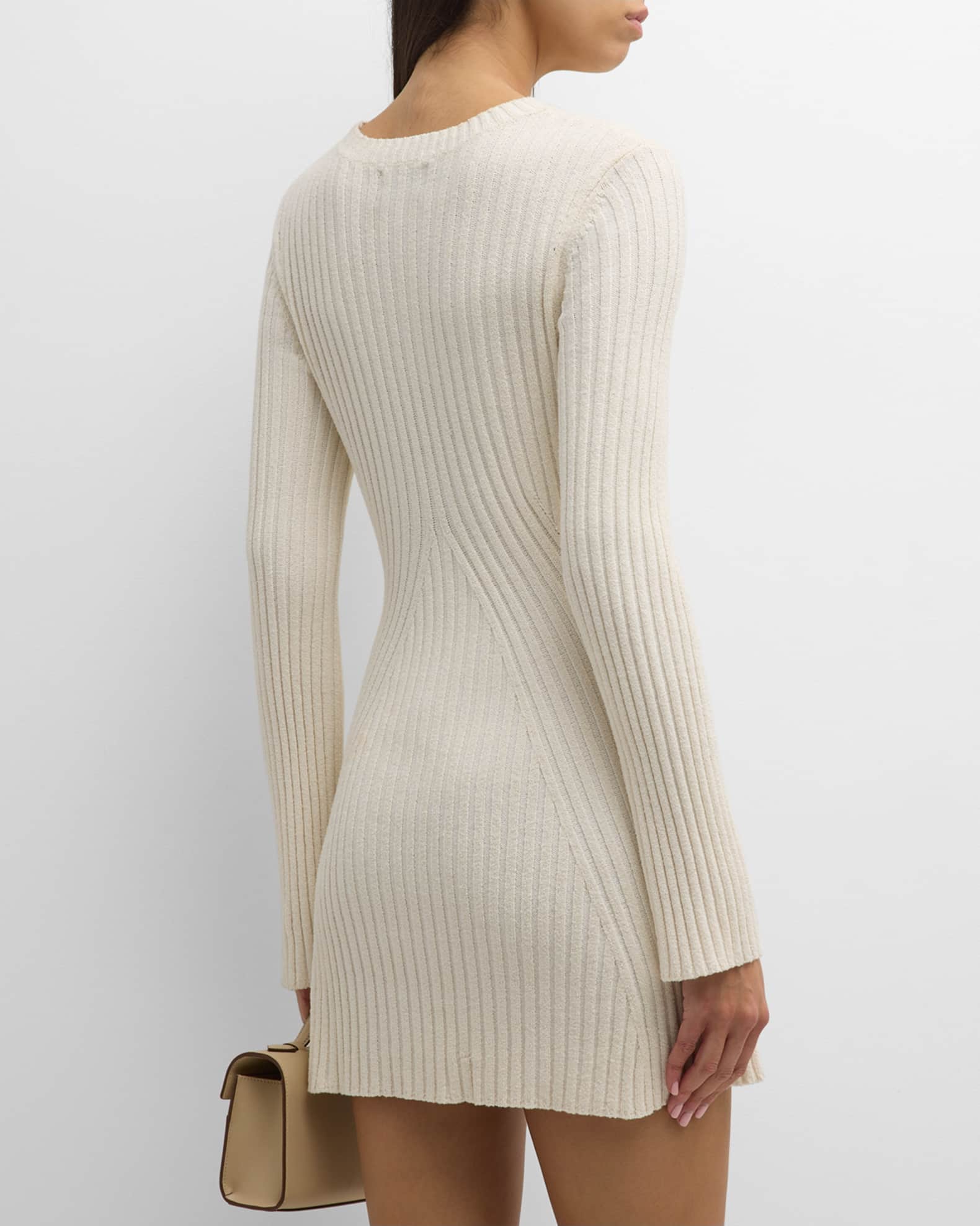 Loulou Studio Amaalia Ribbed Knit Mini Dress | Neiman Marcus