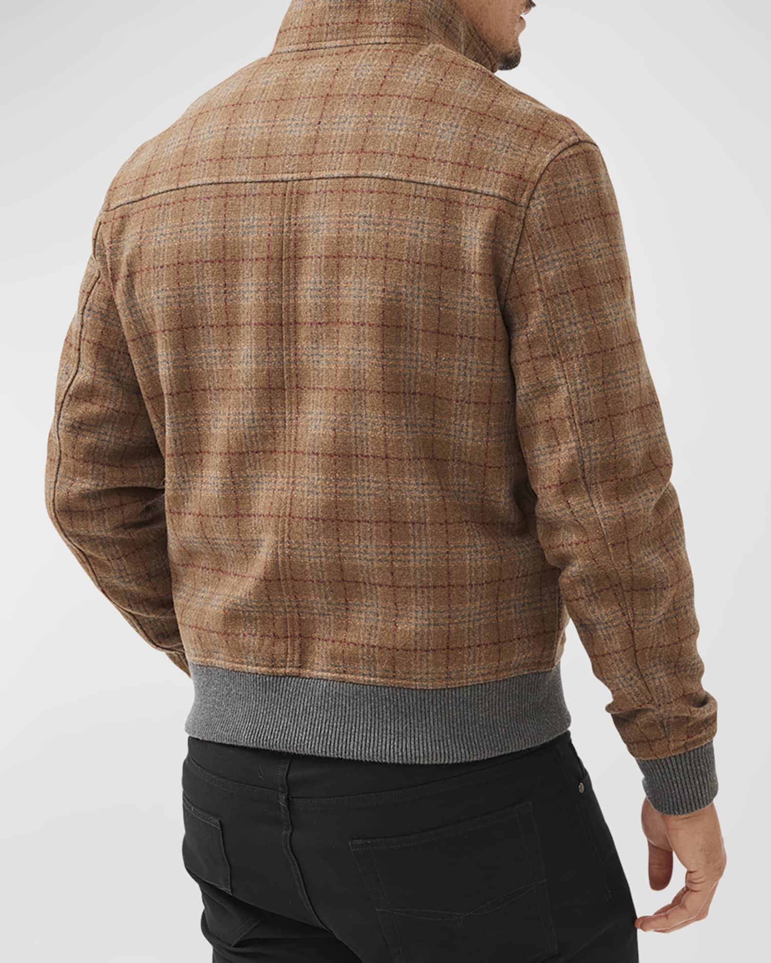 Rodd & Gunn Men's Hampstead Check Bomber Jacket | Neiman Marcus