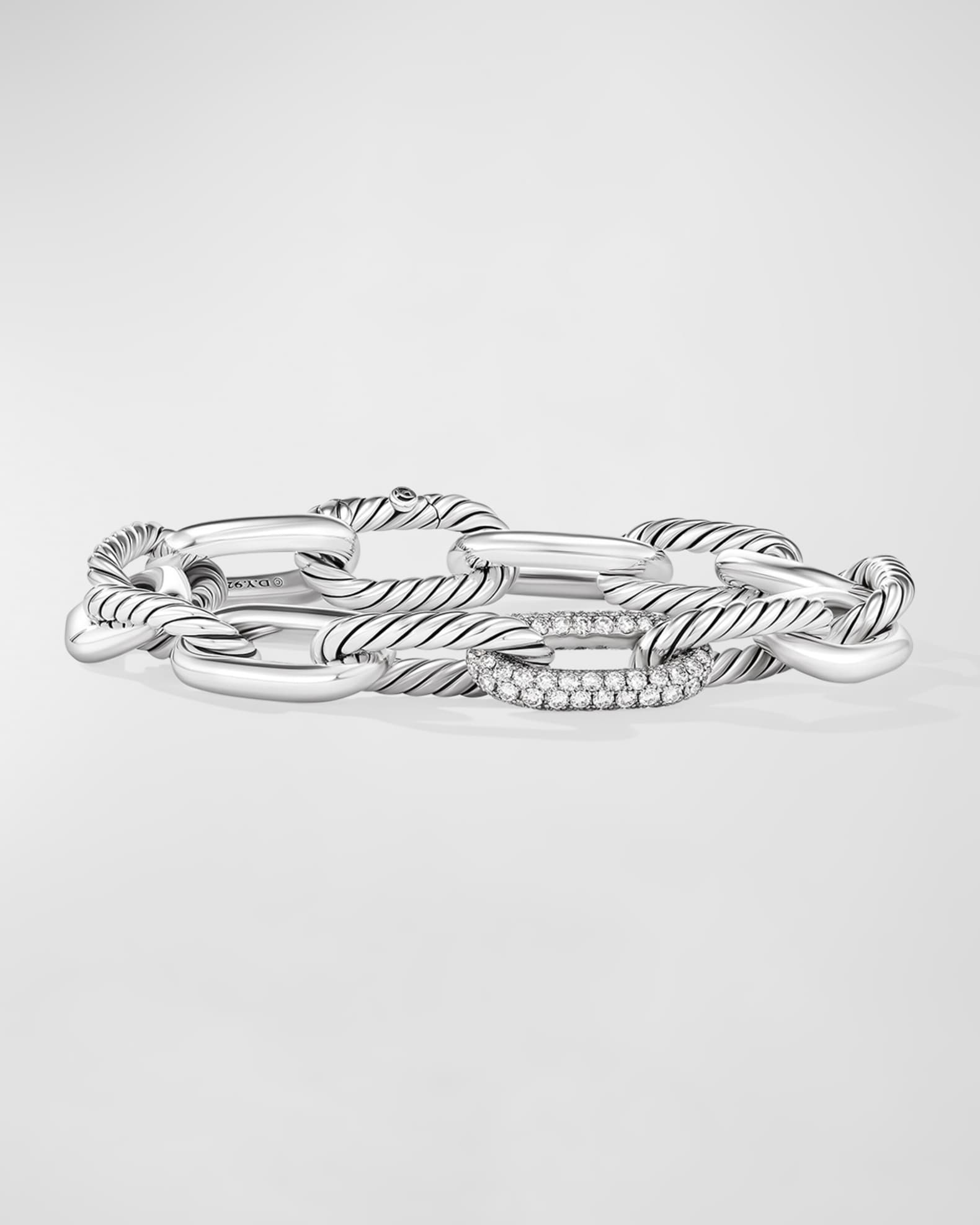 David Yurman Madison Toggle Bracelet with Diamonds in Silver, 11mm ...