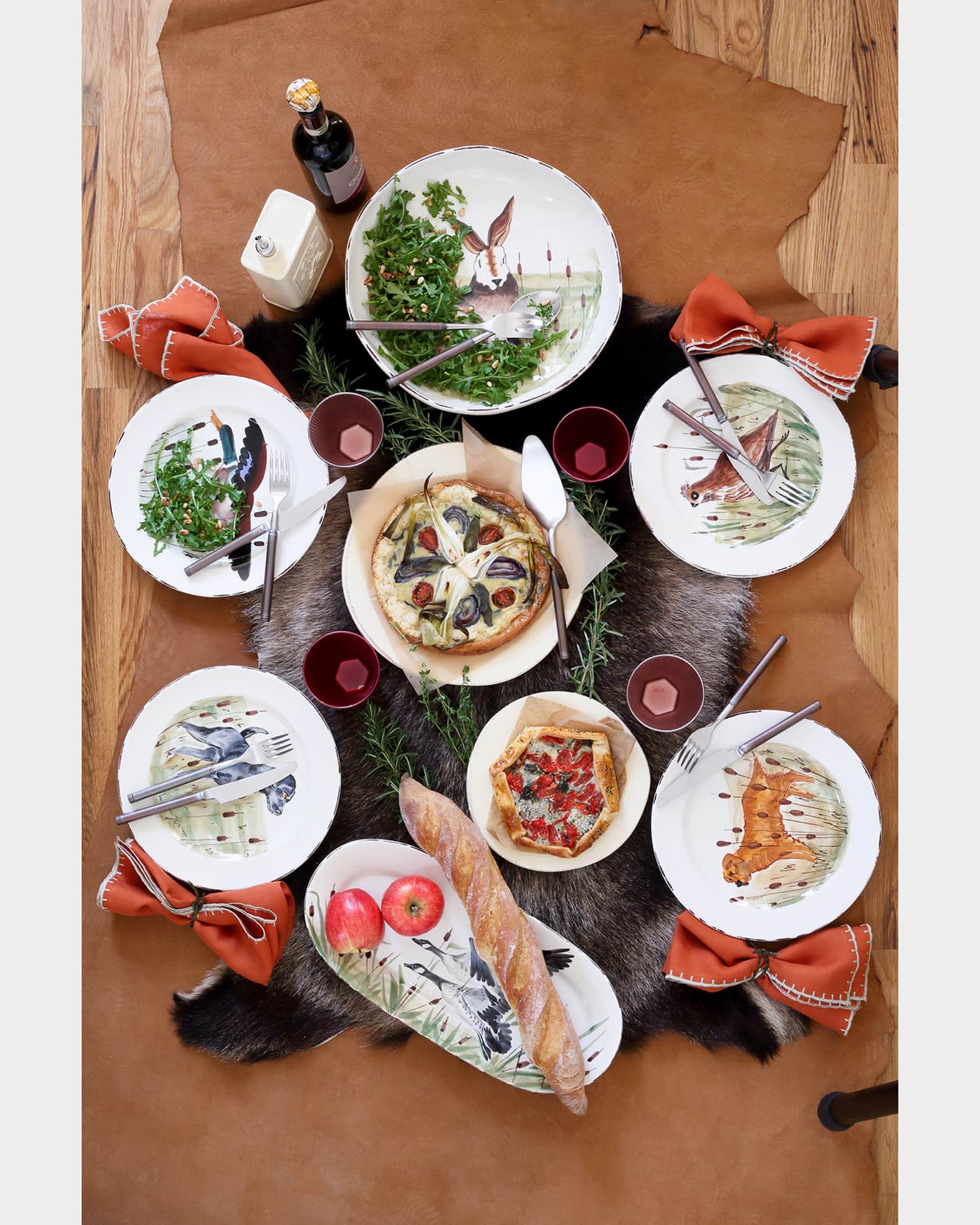 Vietri Wildlife Assorted Dinner Plates, Set of 8 | Neiman Marcus