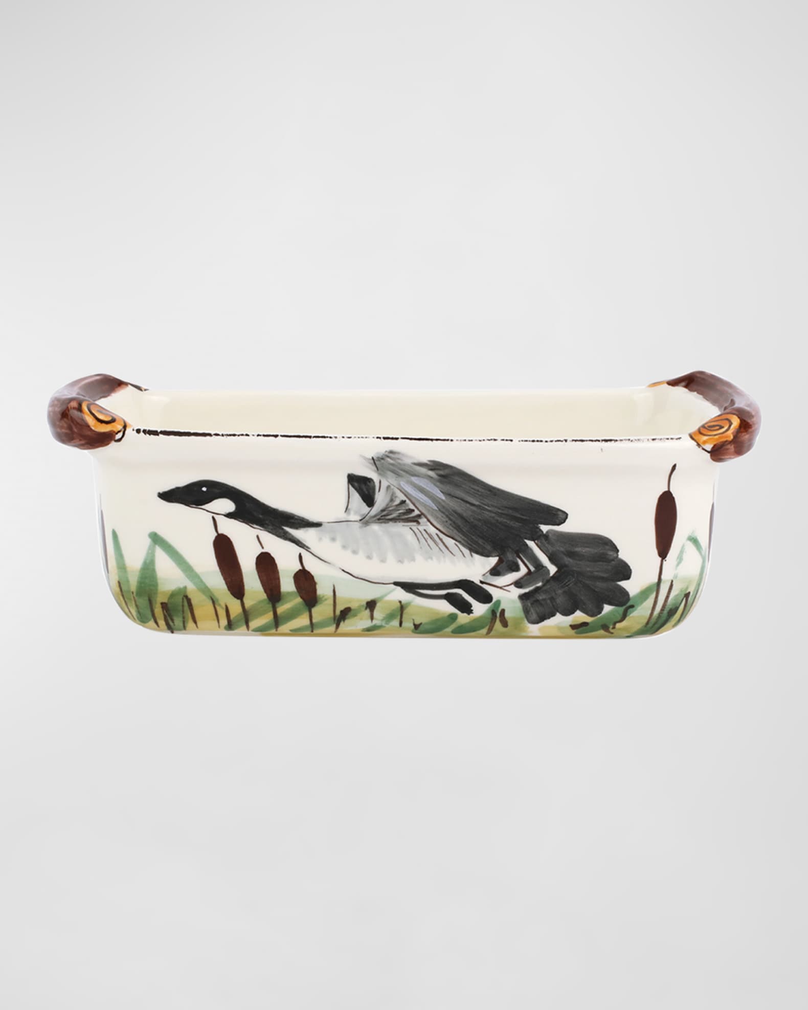 Vietri Wildlife Goose Loaf Pan | Neiman Marcus