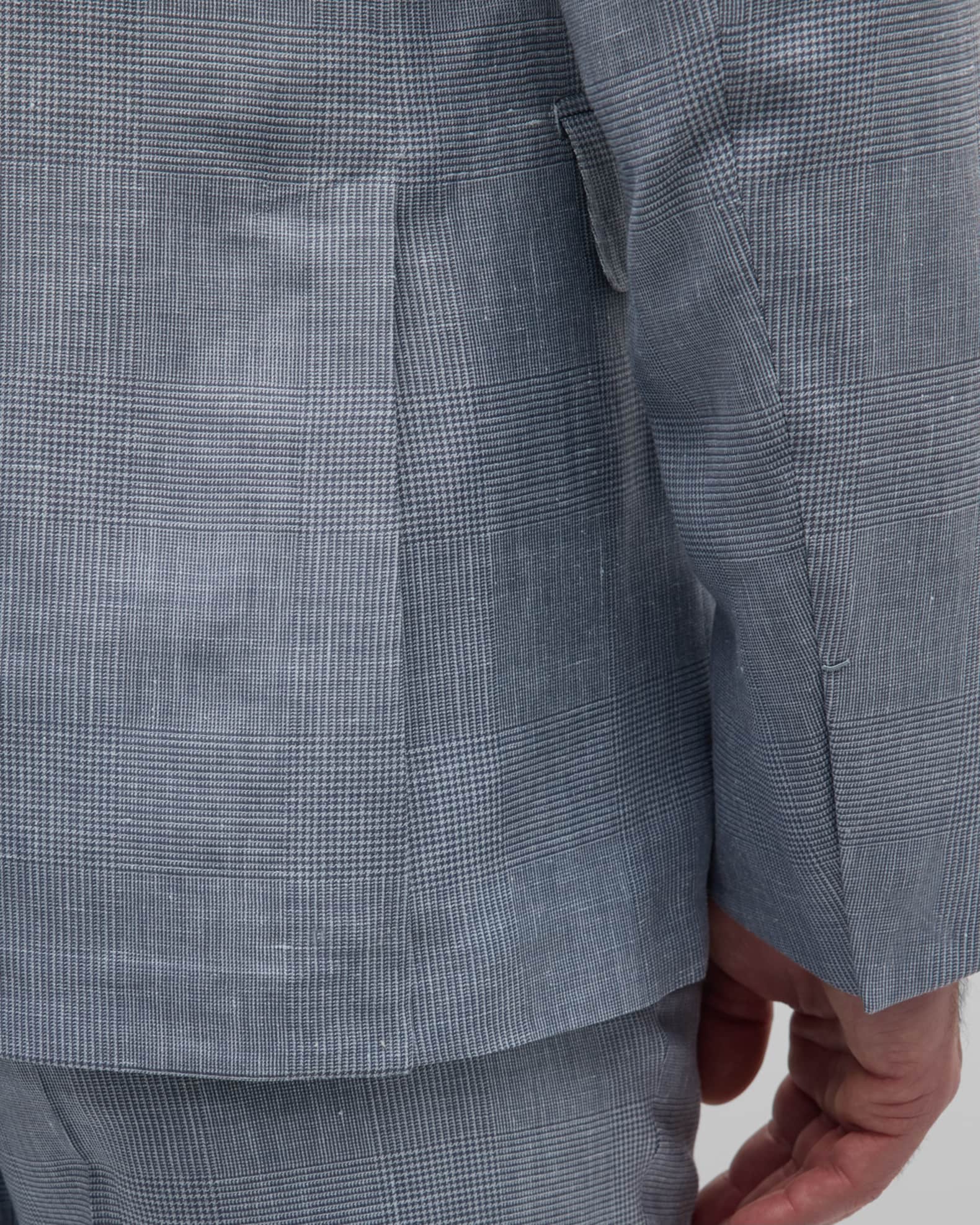 ZEGNA Men's Plaid Crossover Wool Linen Suit | Neiman Marcus