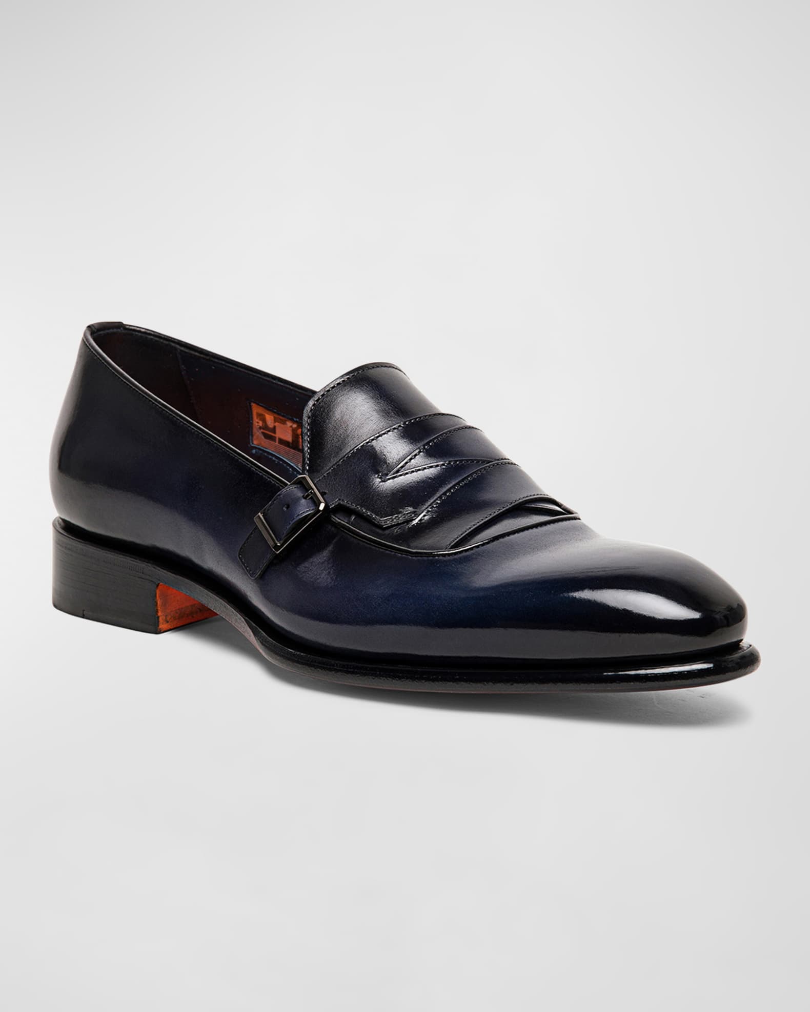 Santoni Men's Carter Patent Leather Loafers | Neiman Marcus