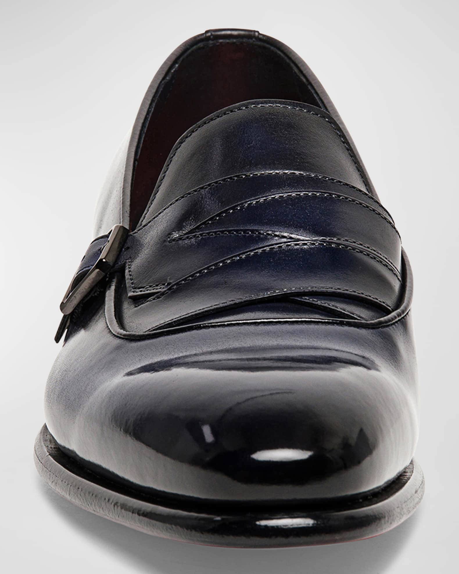 Santoni Men's Carter Patent Leather Loafers | Neiman Marcus